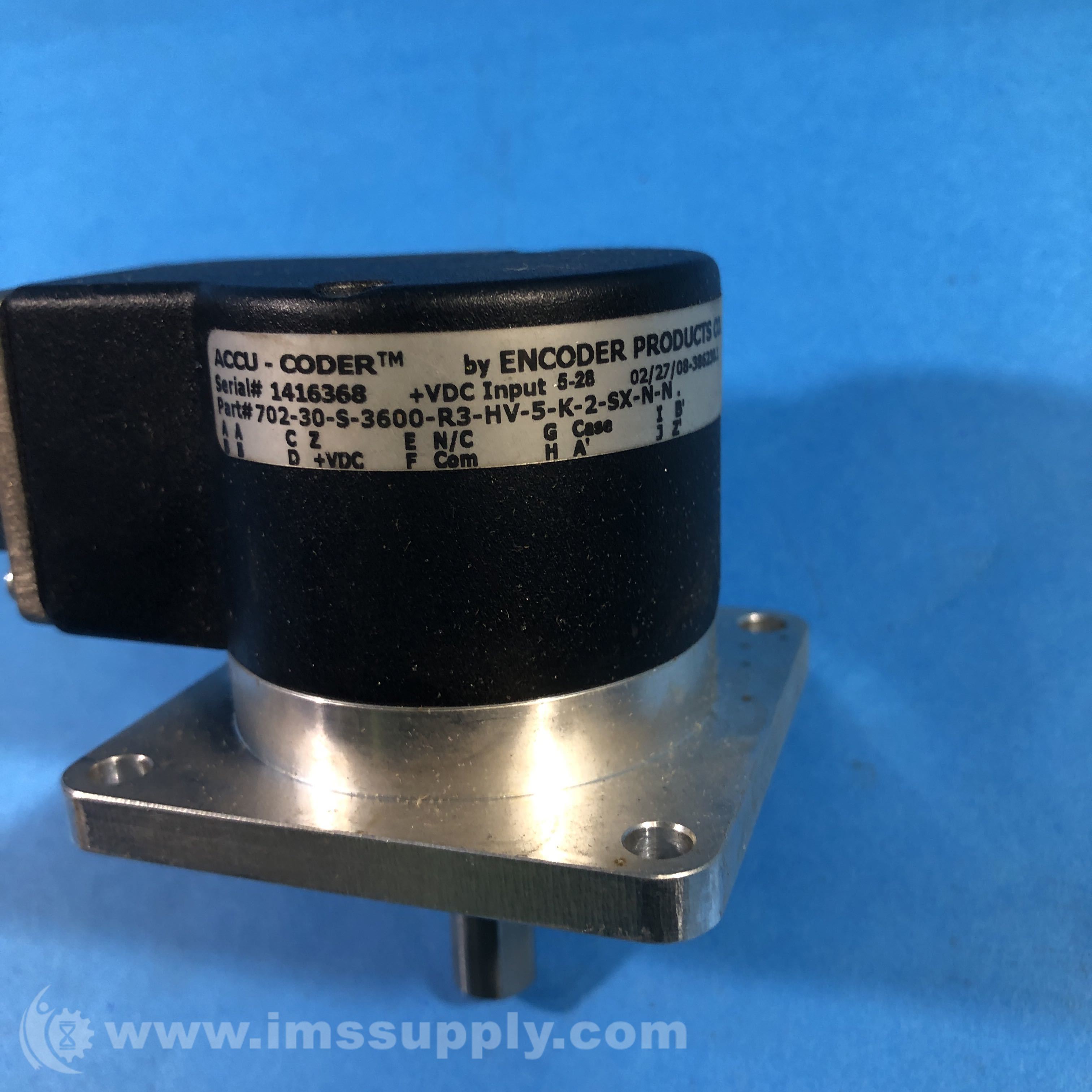 Encoder Products 702 30 S 3600 R3 HV 5 K 2 SX N N Accu Coder IMS Supply