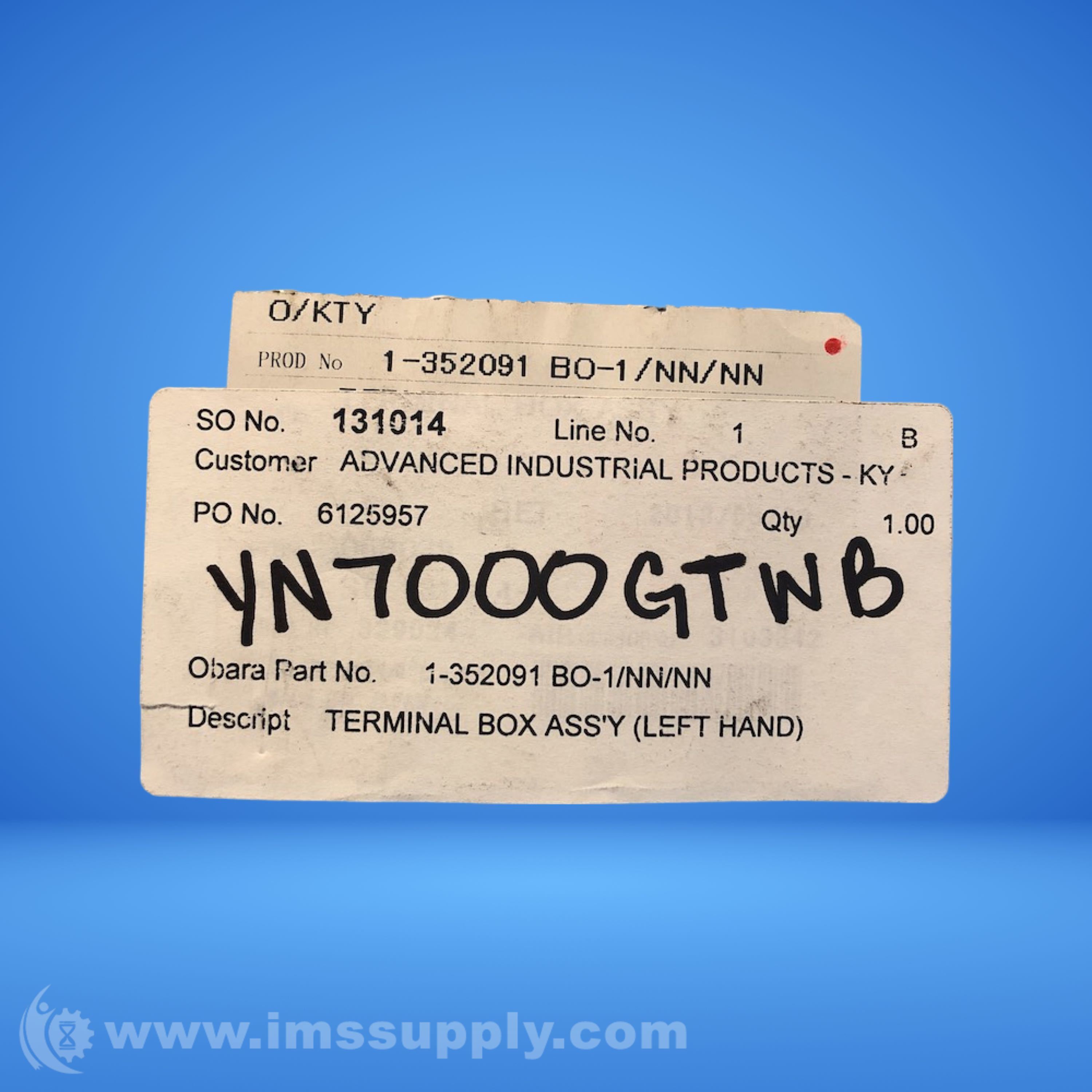 Obara Corp 1-352091 BO-1/NN/NN - IMS Supply