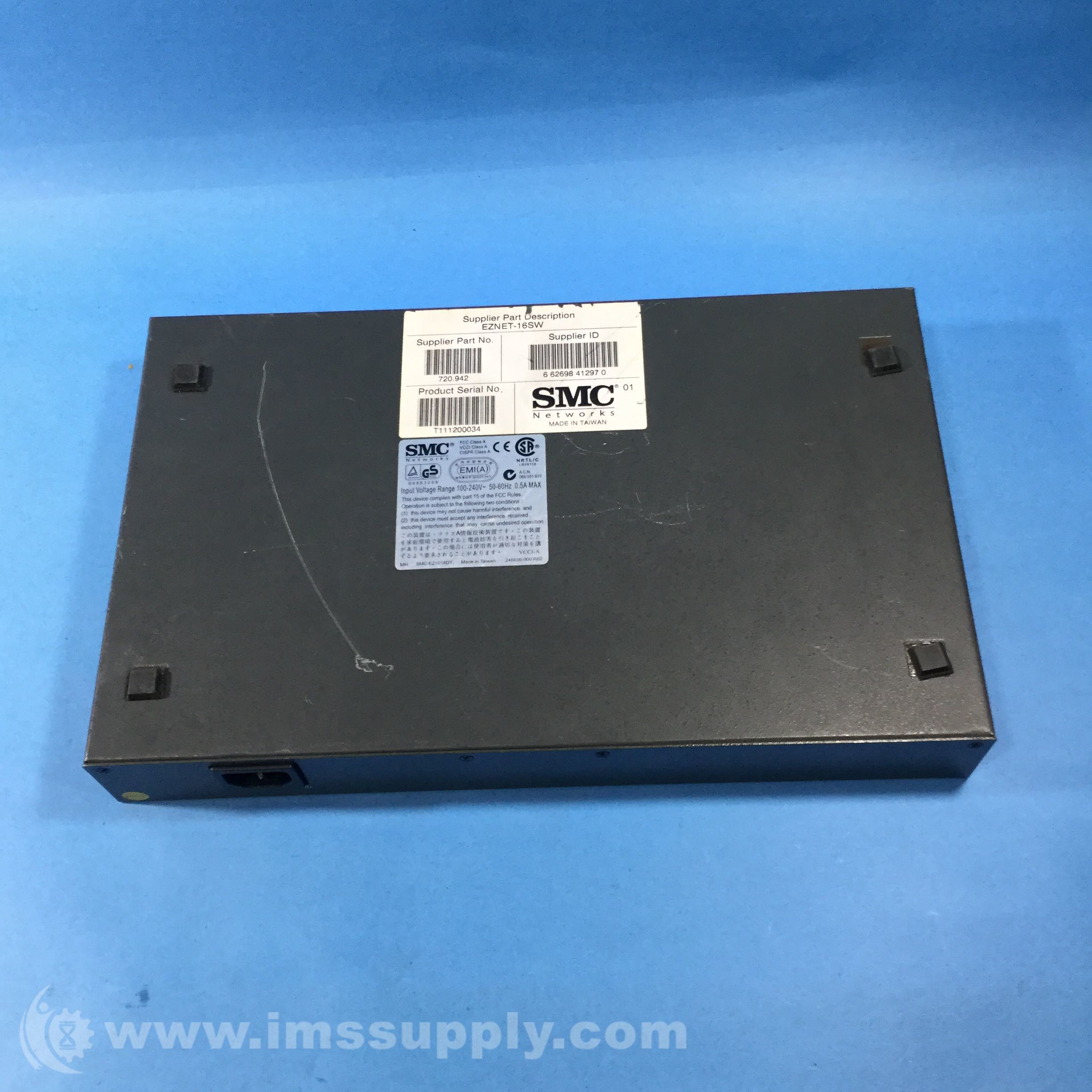 SMC Networks EZNET-16SW 16 Port EZ Ethernet Switch, 10/100 Mbps - IMS ...
