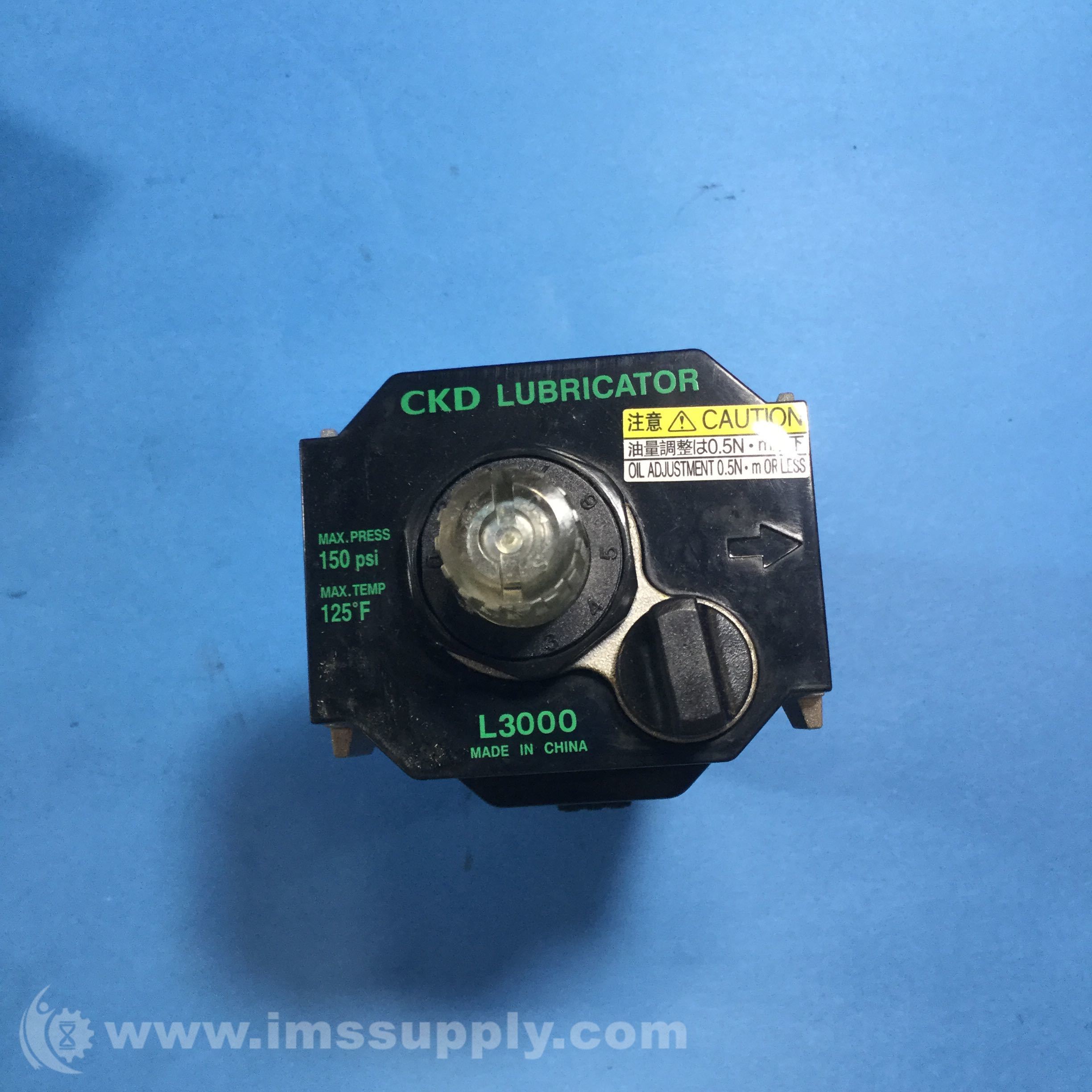 CKD Corporation L3000-10N Lubricator, Oil, 3/8 NPT, Alum/Plastic - IMS ...