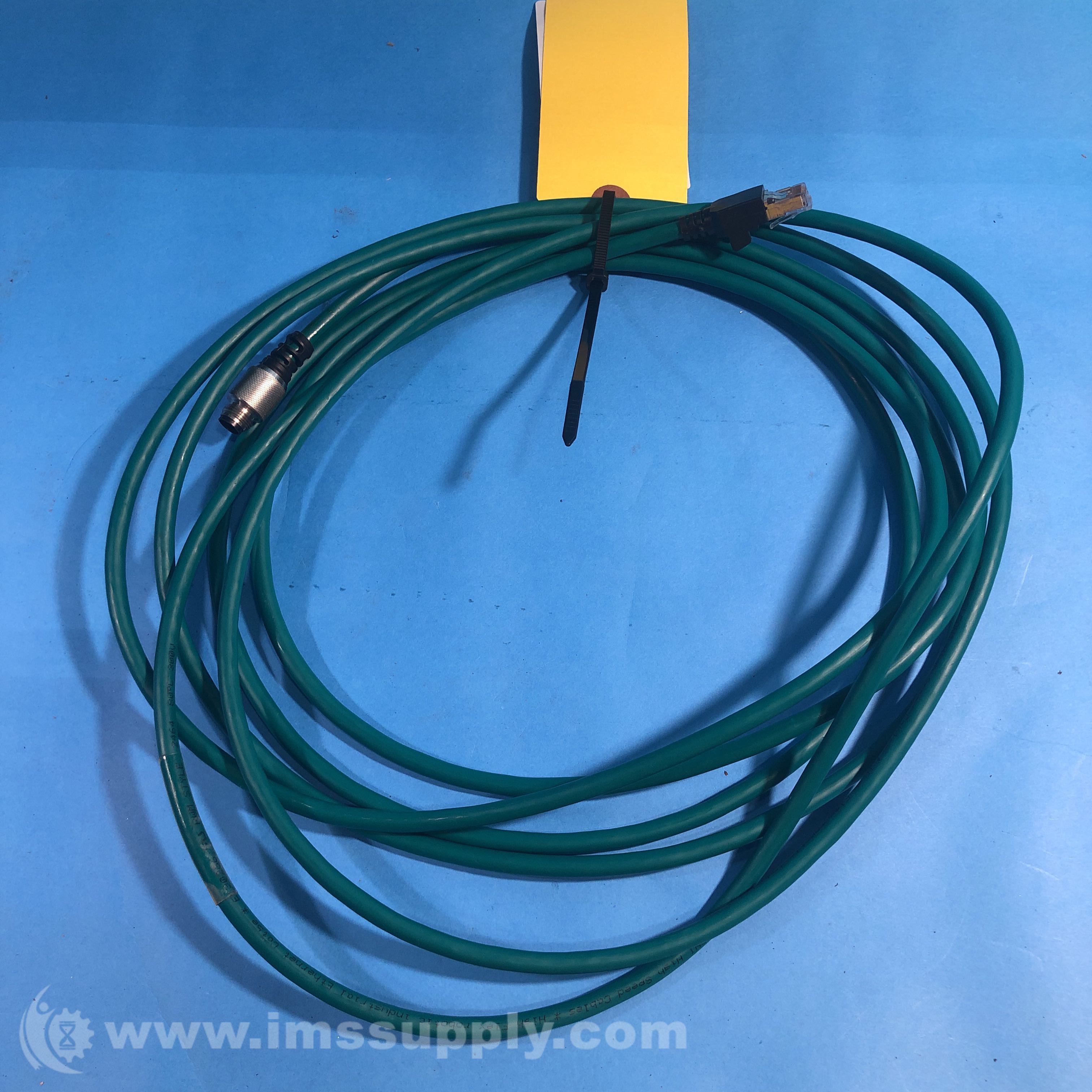 Cognex 849011003 8-pin M12 to RJ45, 5m, Ethernet Cable - IMS Supply