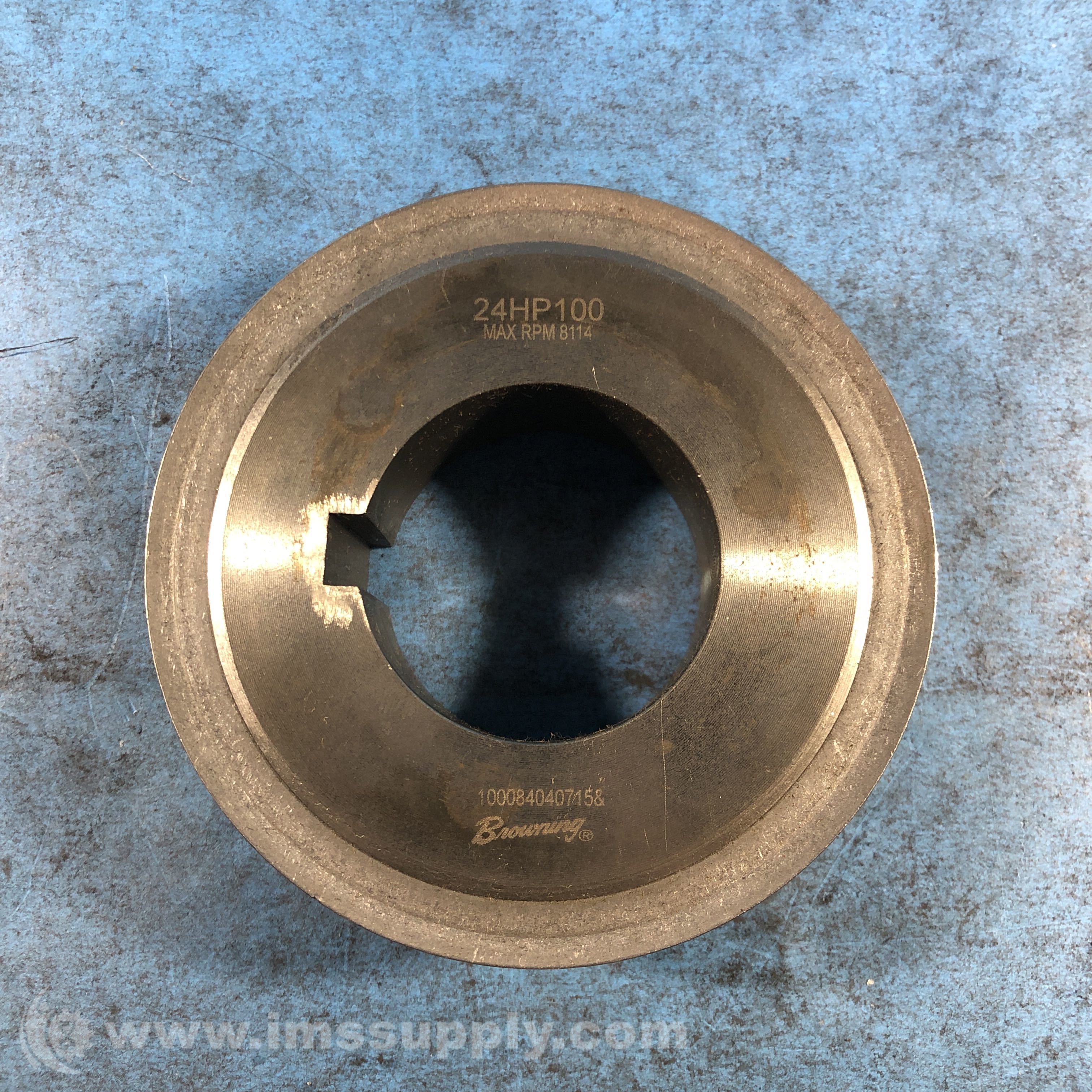 Browning 24HP100 1056878 Bushing Bore Timing Belt Pulley - IMS Supply