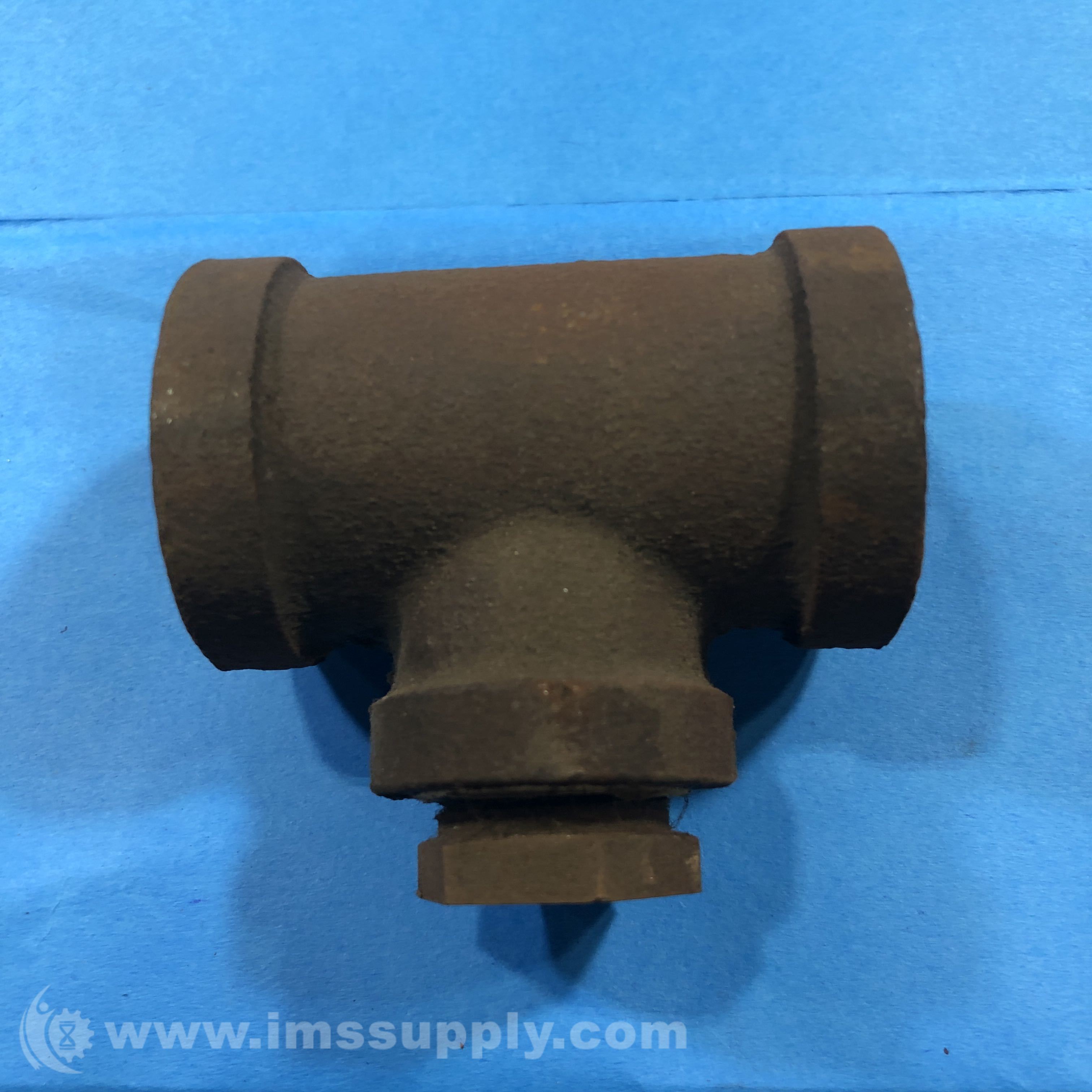 Ward Black Malleable Iron Pipe Threaded Reducer Tee Fitting - IMS Supply