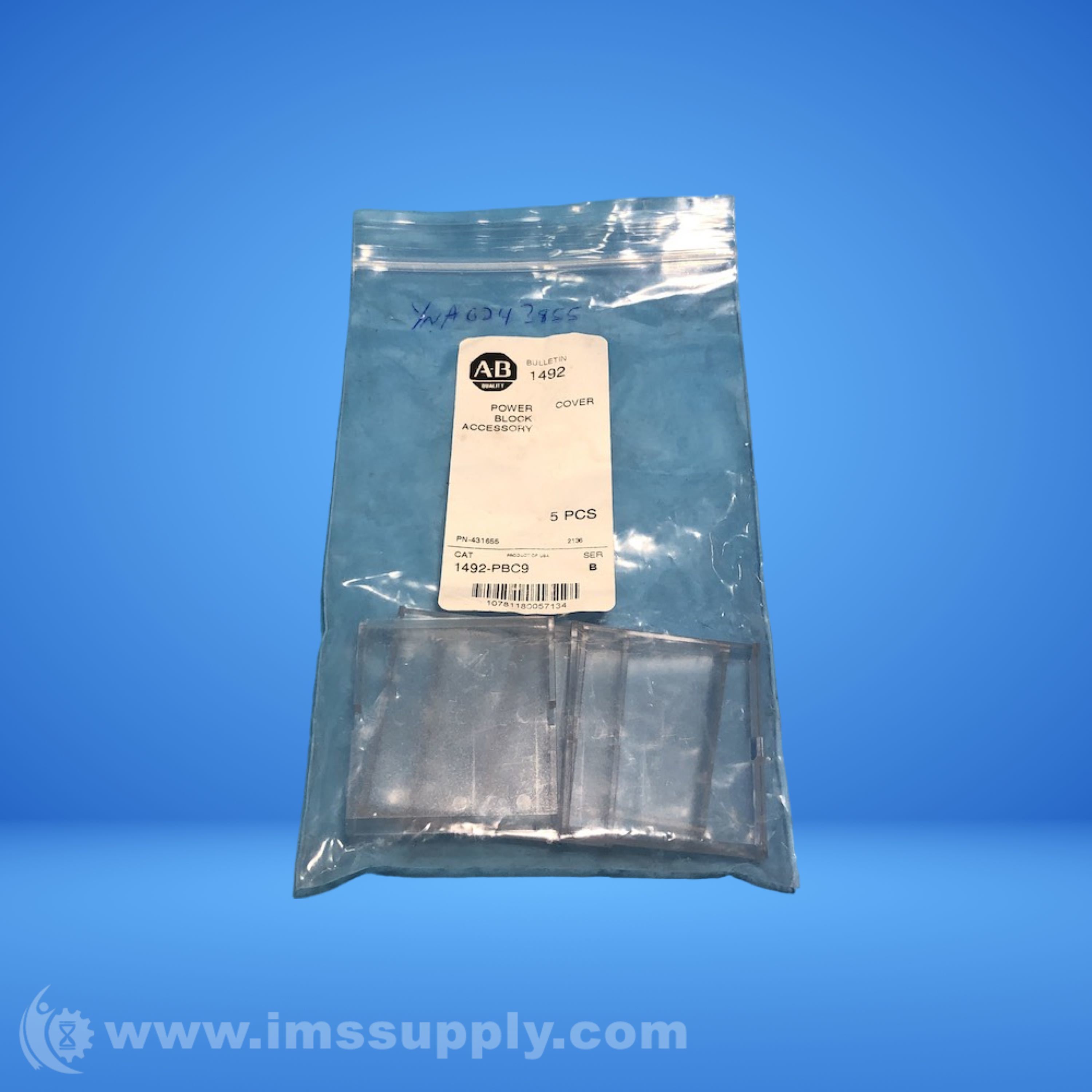 Allen Bradley 1492-PBC9 Series B Bag of 5 COVER - IMS Supply