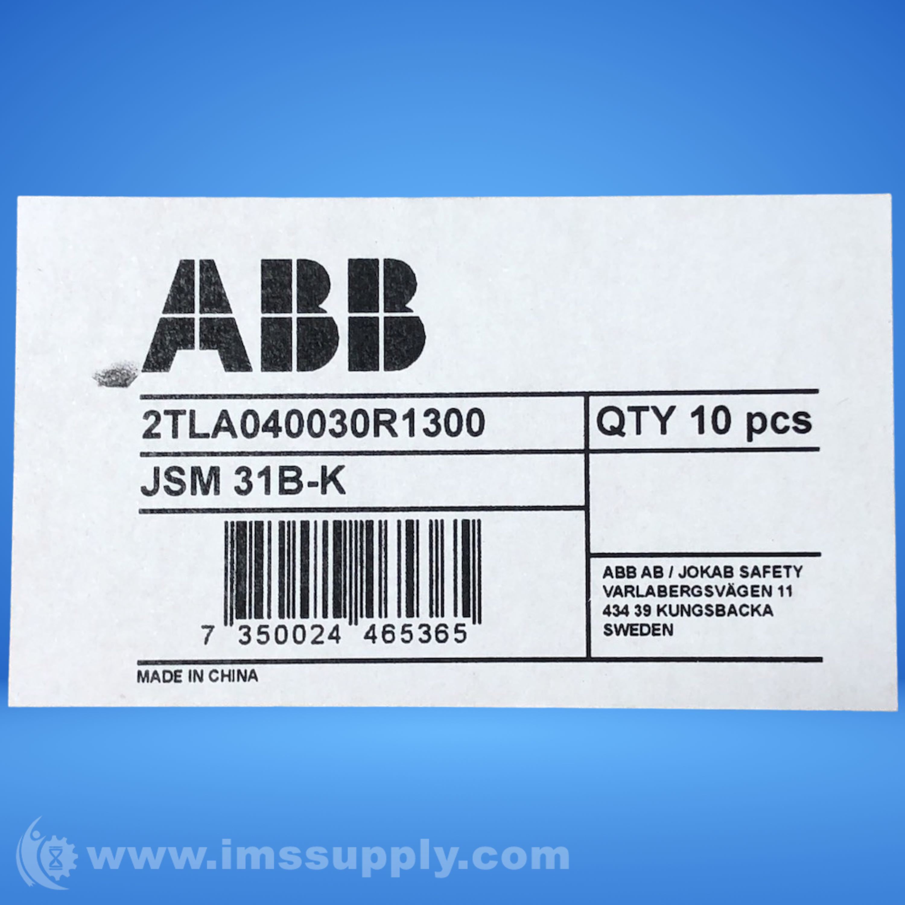 ABB 2TLA043330R1300 Box of 10 Small Angled Aluminium Brackets - IMS Supply