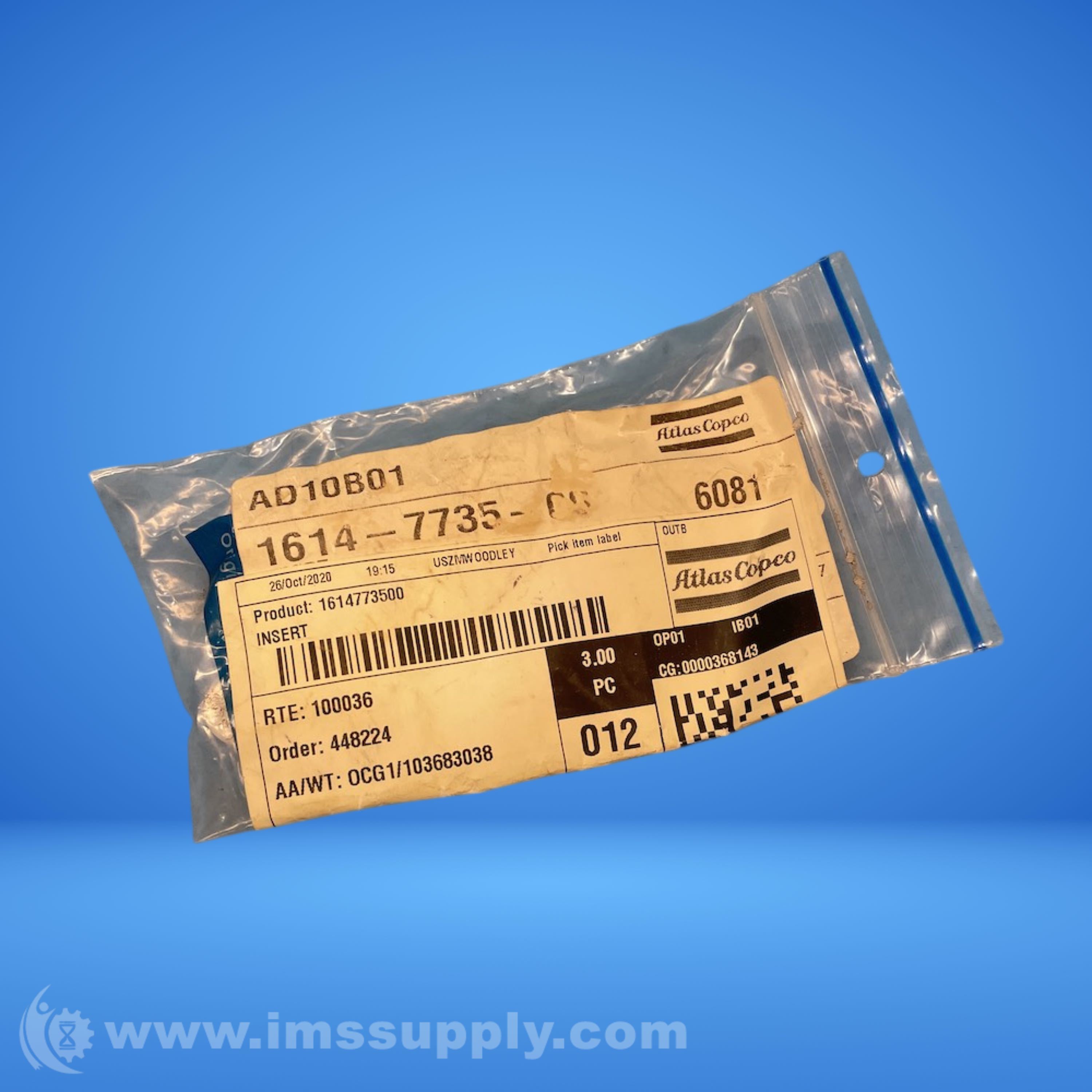 Atlas Copco 1614-7735-00 Bushing Insert - IMS Supply