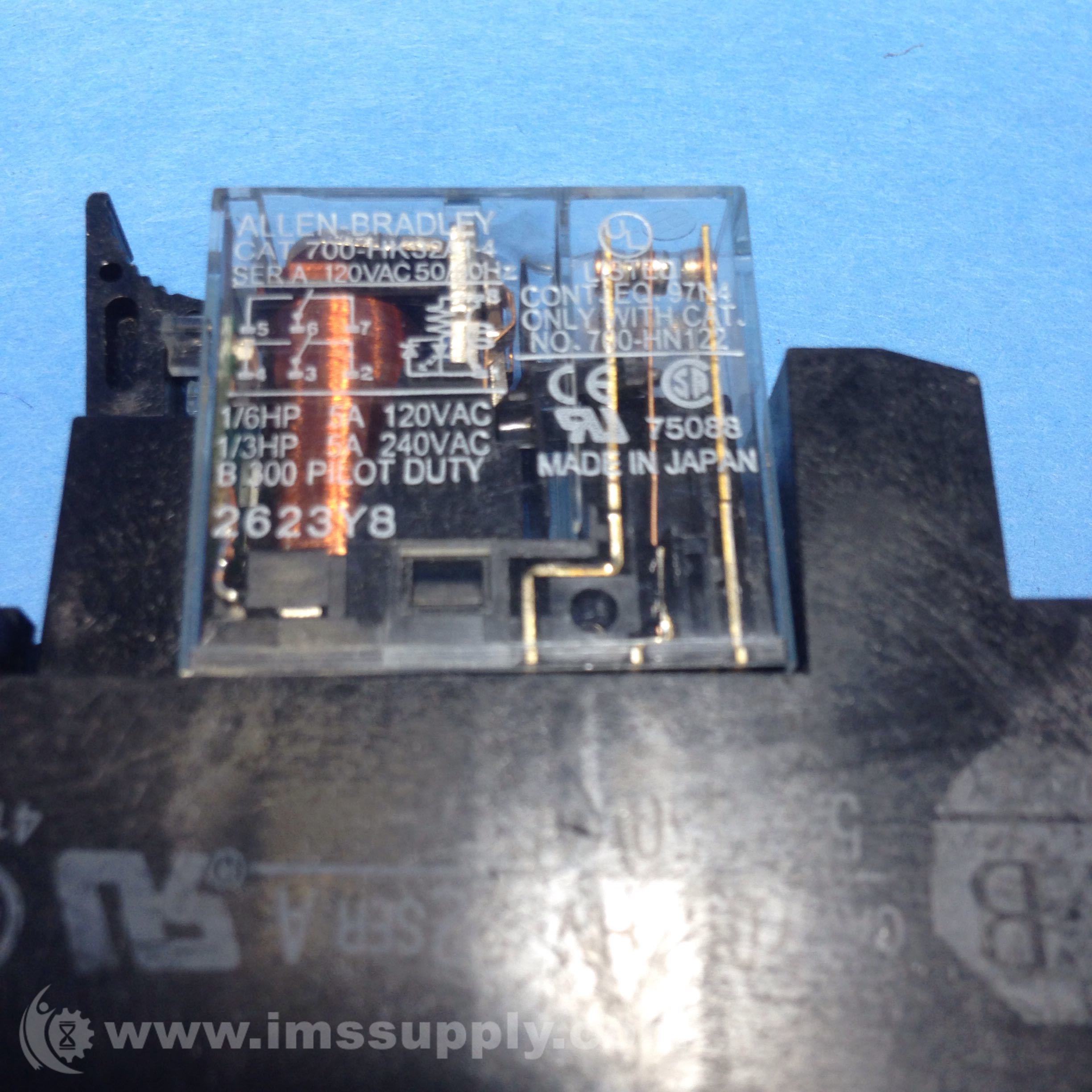 Allen Bradley 700-HK32A1-4 Relay Ice Cube Slim Line 8-Blade - IMS Supply