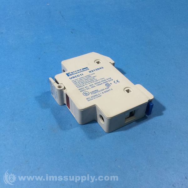 Ferraz Shawmut USCC1I Fuse Block Holder, 30 Amp, 600 V AC - IMS Supply