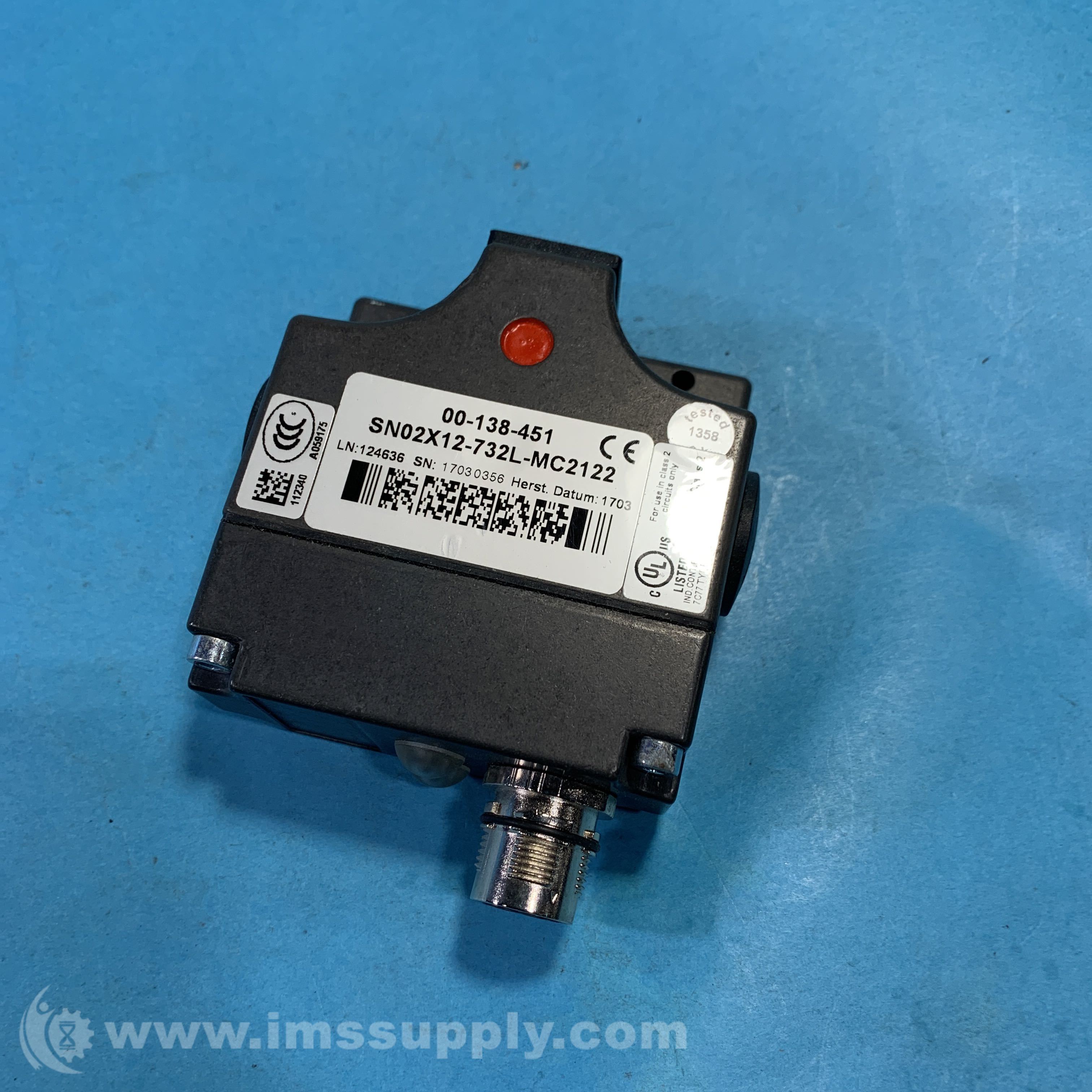 Euchner SN02X12-732L-MC2122 Safety Switch - IMS Supply