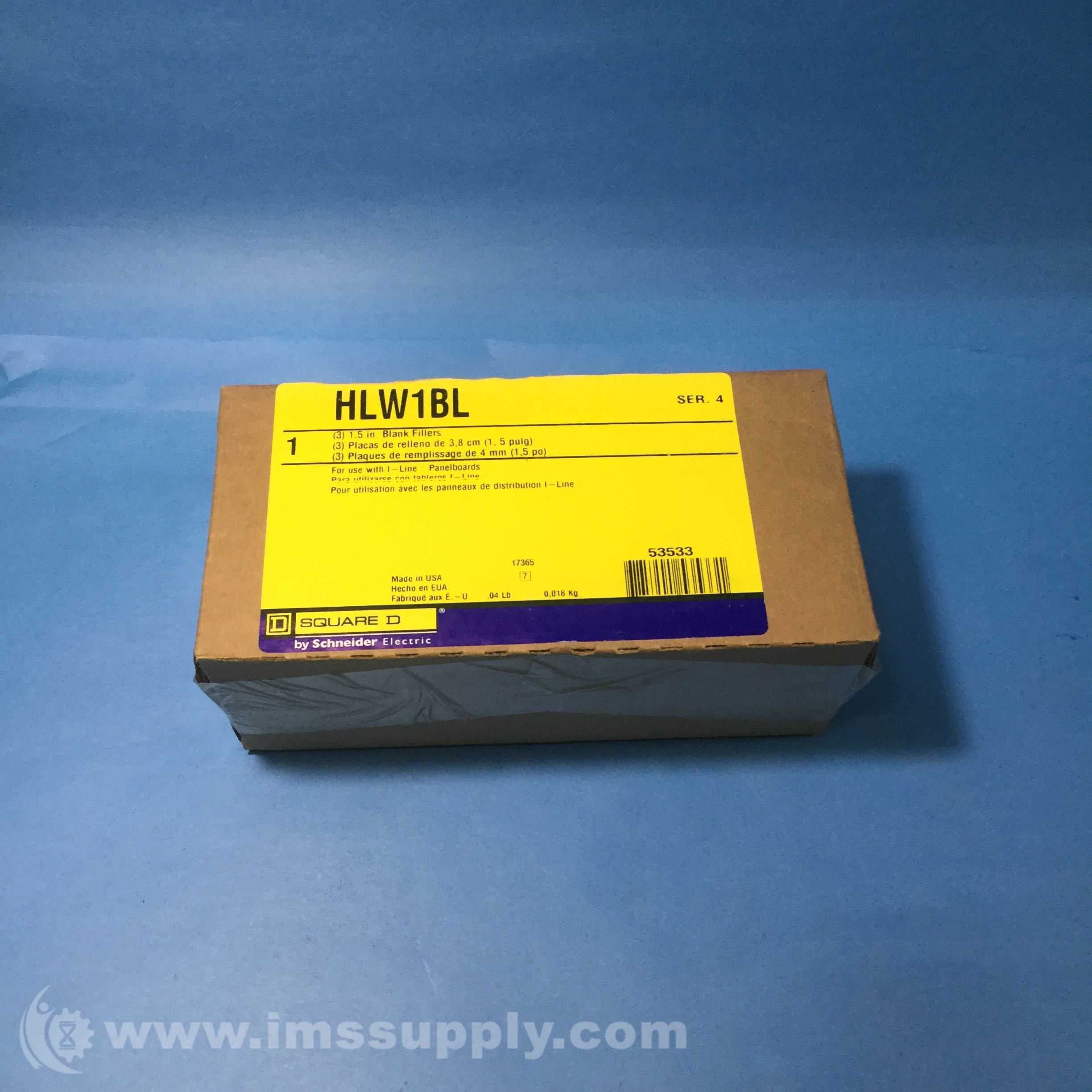 Square D HLW1BL 1.5 Inch Blank Filler - IMS Supply