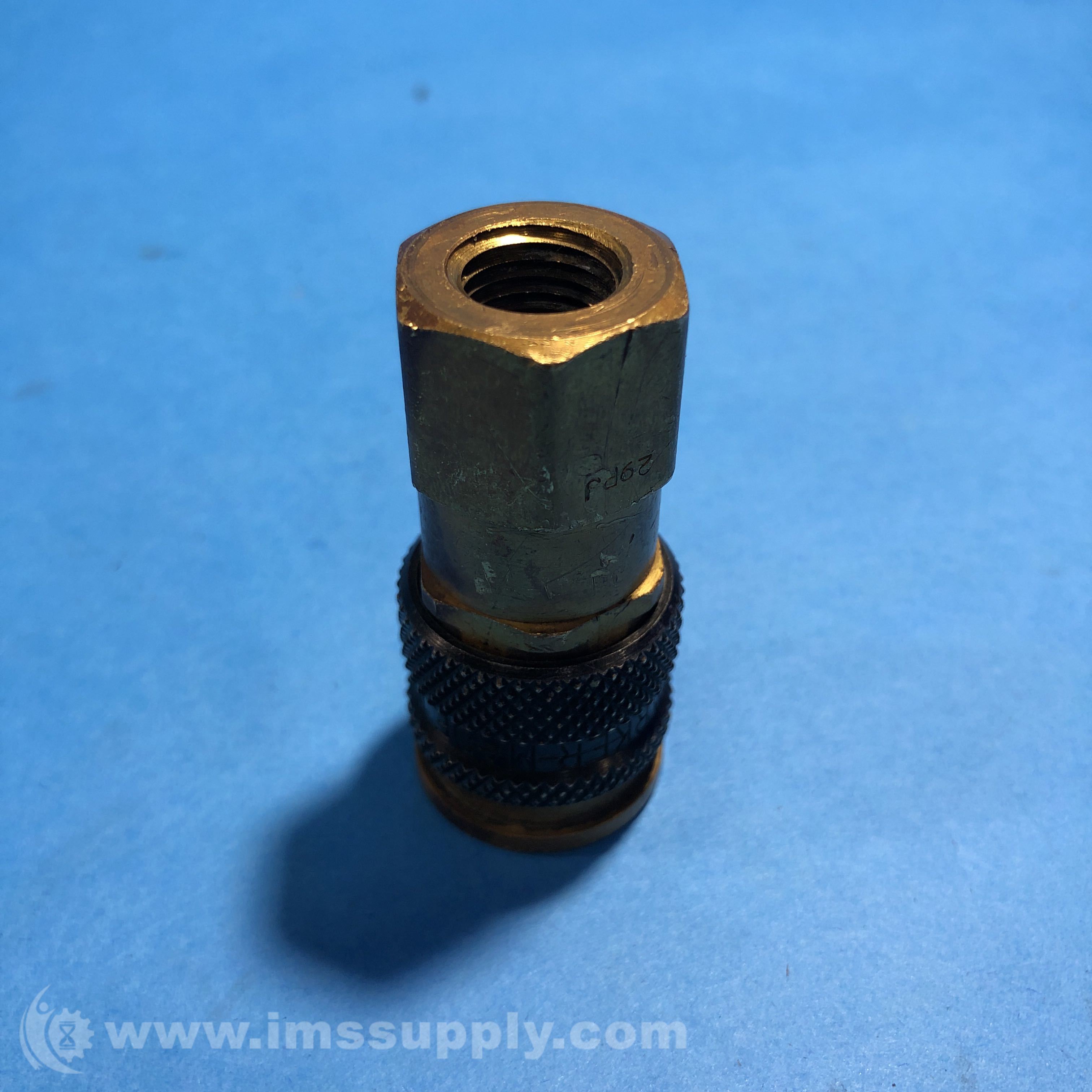 Parker HF304 F-4 Brass Knurled Quick Disconnect Fitting - IMS Supply