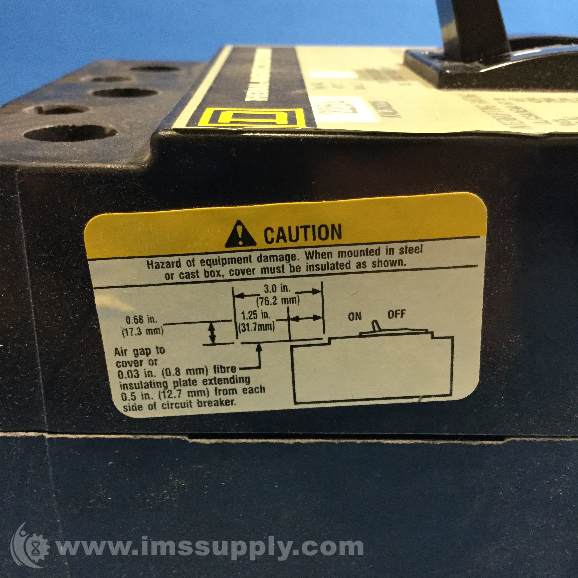 Square D KAL36225 225 AMP Circuit Breaker 600 VAC 3 Pole 42 kA - IMS Supply