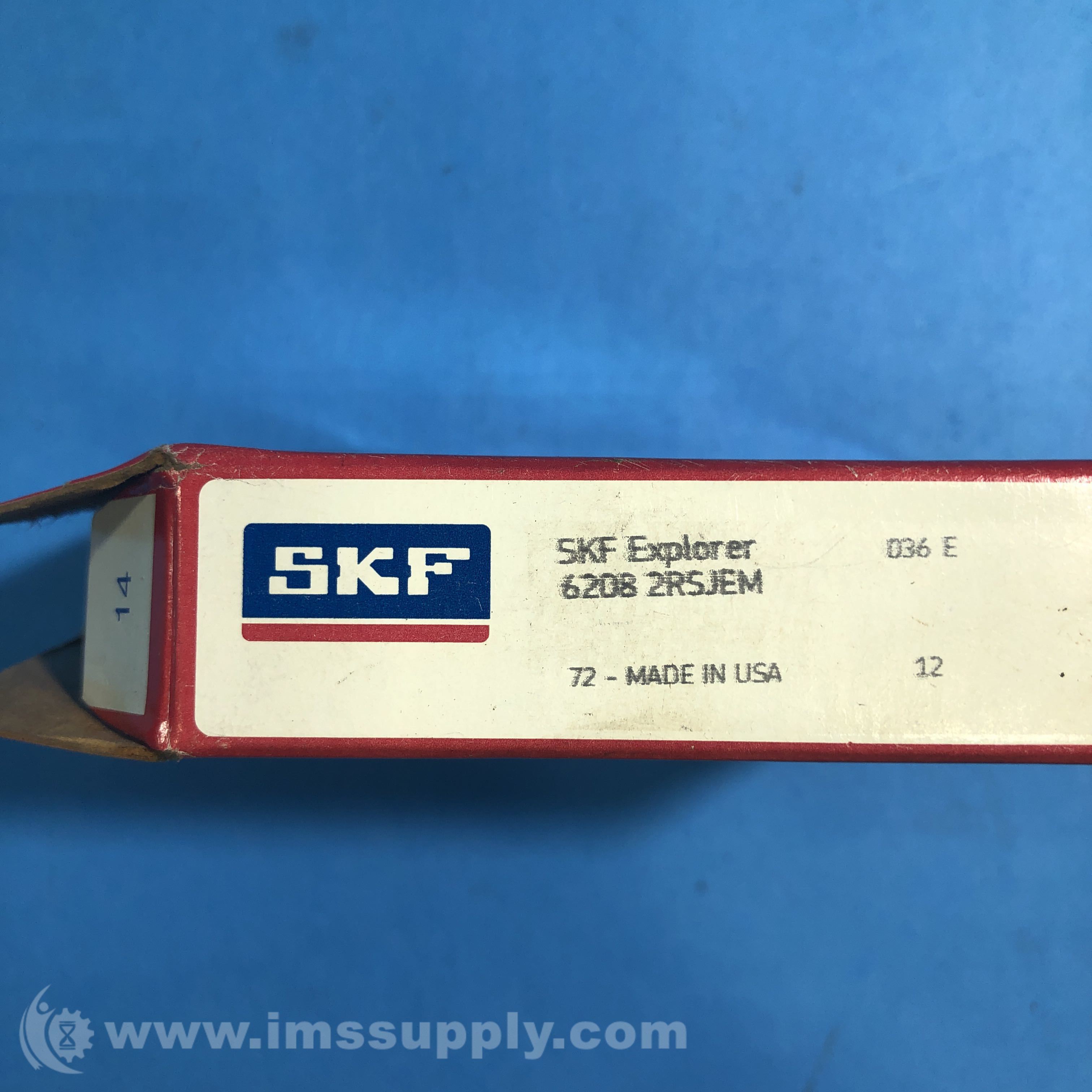 SKF 6208 2RSJEM Radial/Deep Groove Ball Bearing - IMS Supply