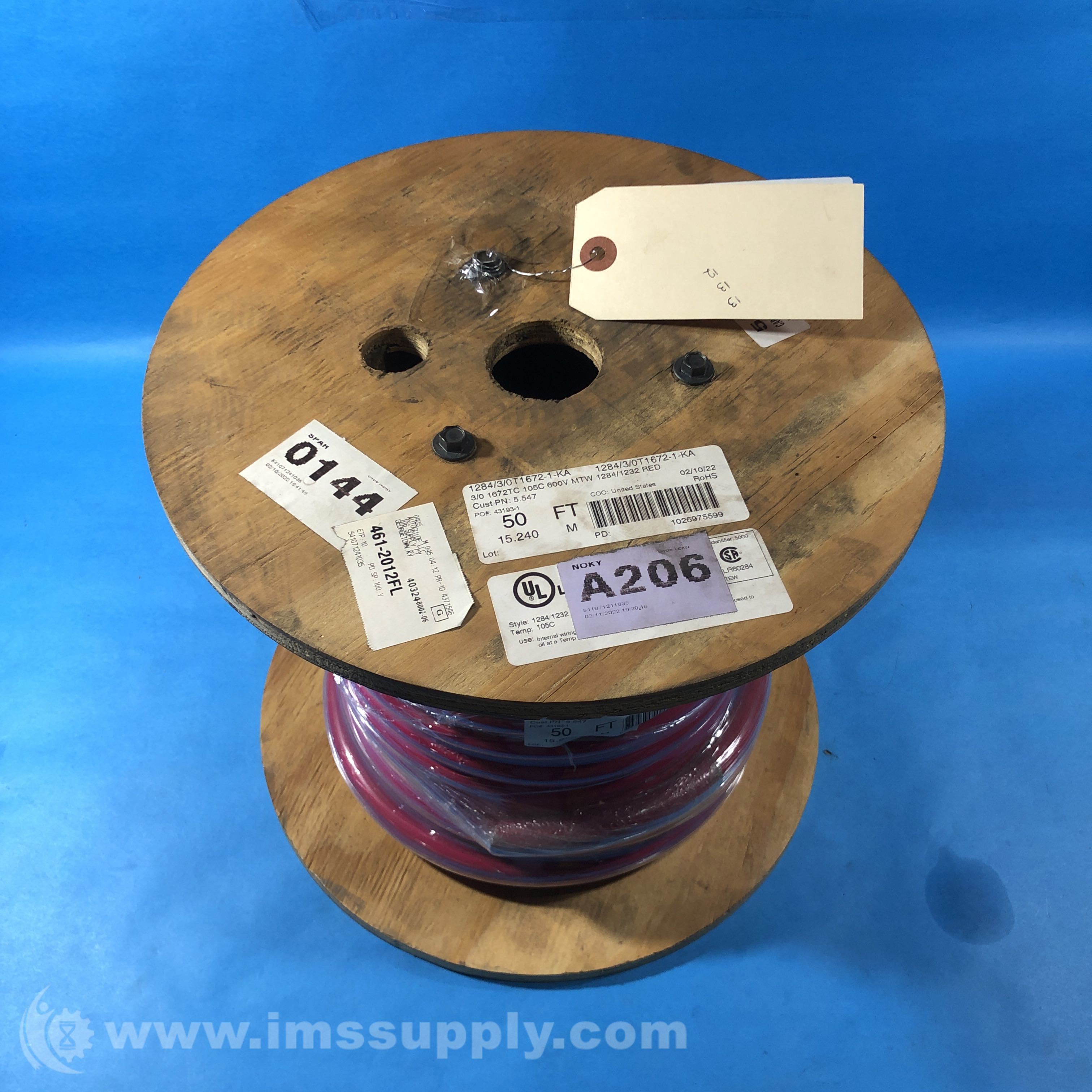 Badger Wire 1284/3/0T1672-1-KA Length 50 Feet Wire - IMS Supply