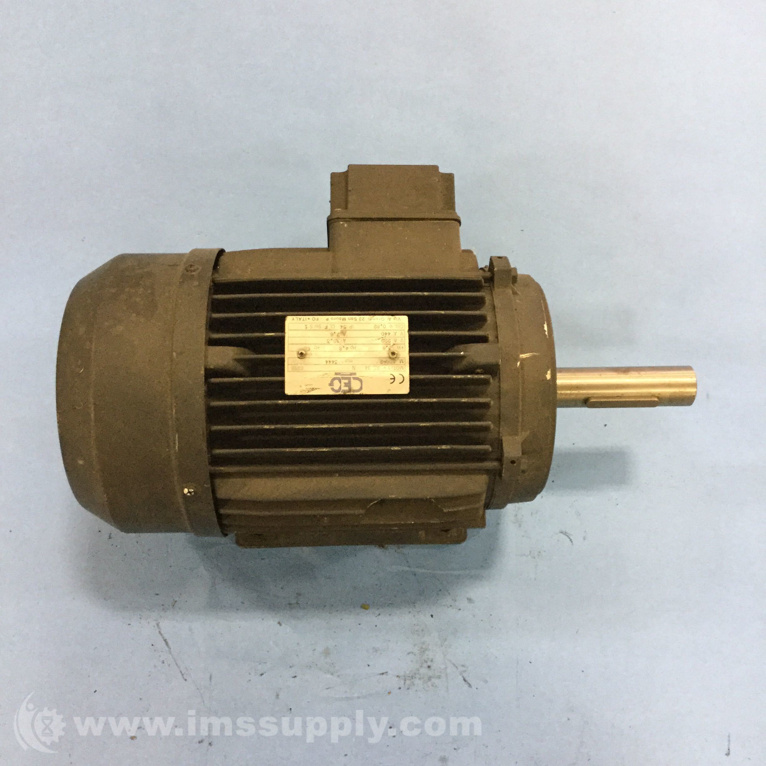 CEG Electric Motors 100-2 Motor 3444RPm 3PH 220/440V IP54Frame - IMS Supply