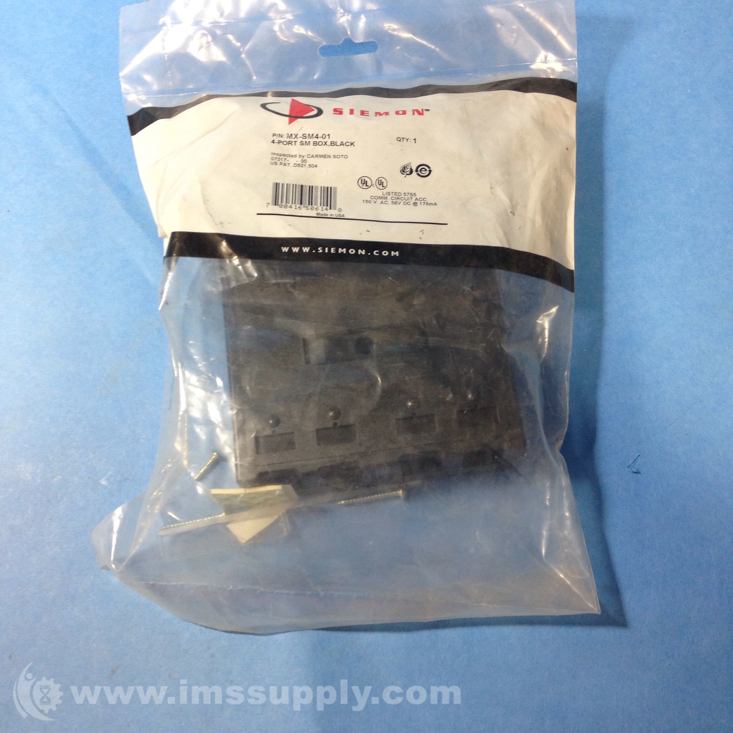 Siemon MX-SM4-01 Surface Mount Box - IMS Supply