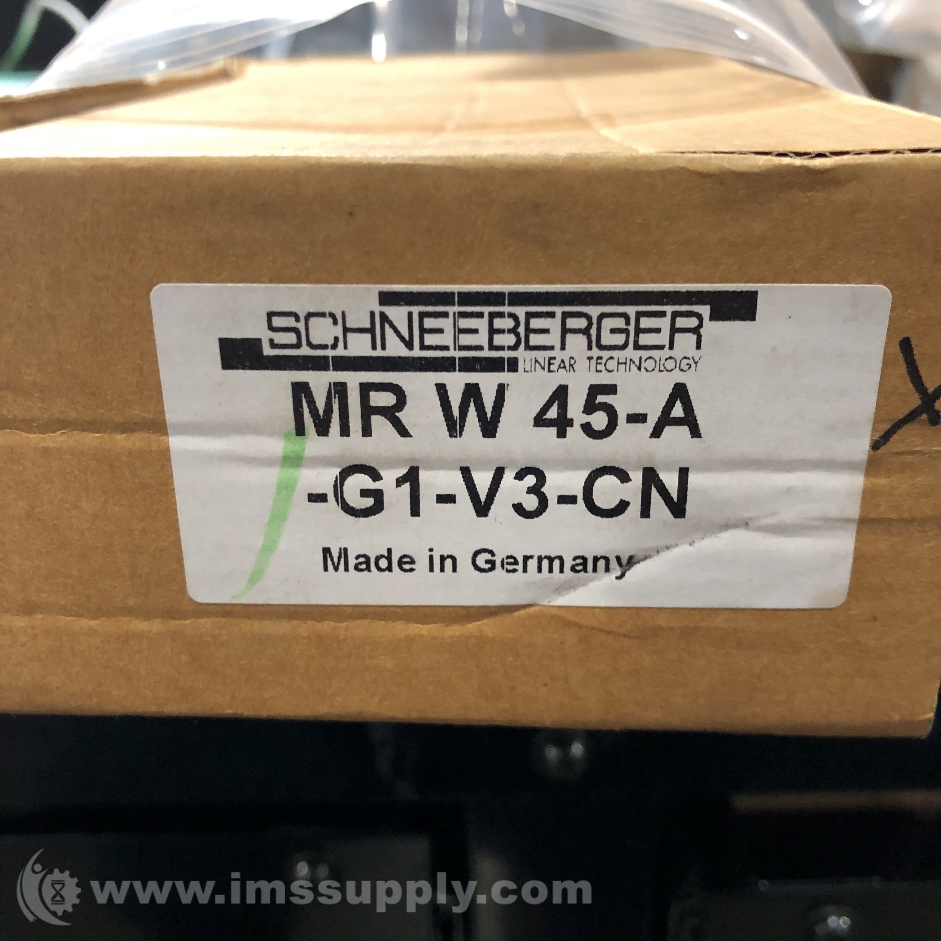 Schneeberger MR W 45-A-G1-V3-CN Linear Guide Rail Block - IMS Supply