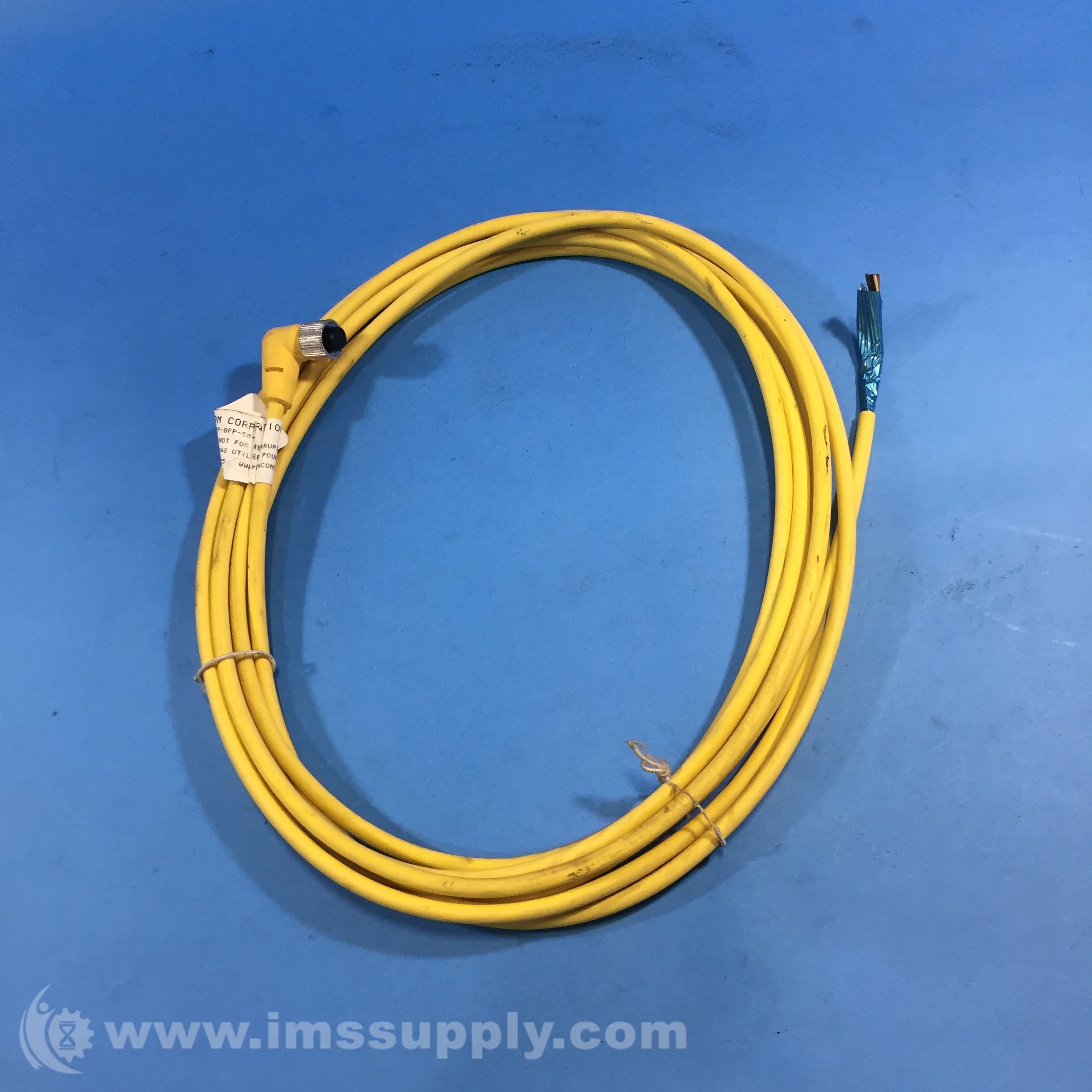Mencom MDCP-8FP-5M-R Cordset, Shielded Cable, 8 Pole - IMS Supply