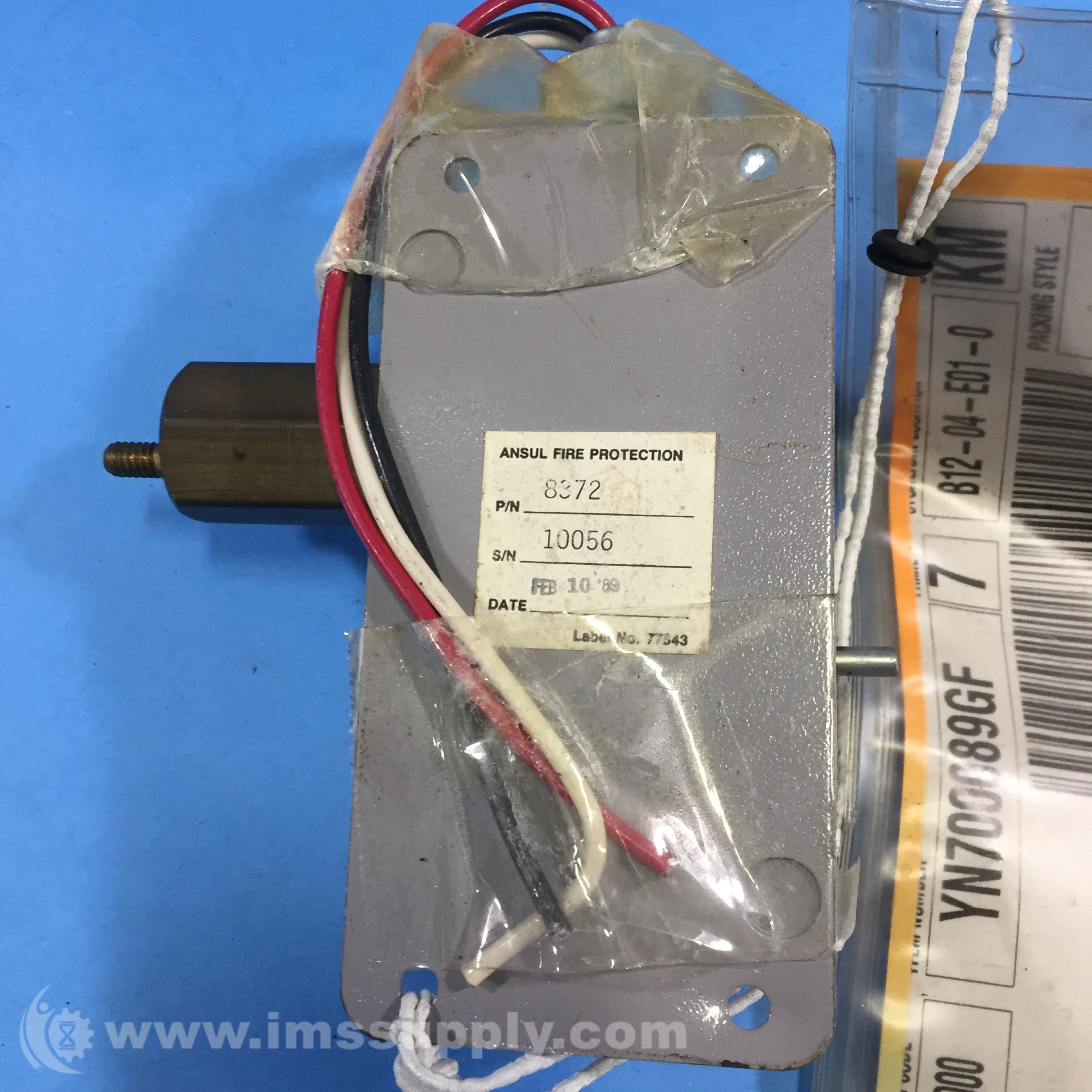 Ansul 8372 Pressure Switch, 15 Amp - IMS Supply