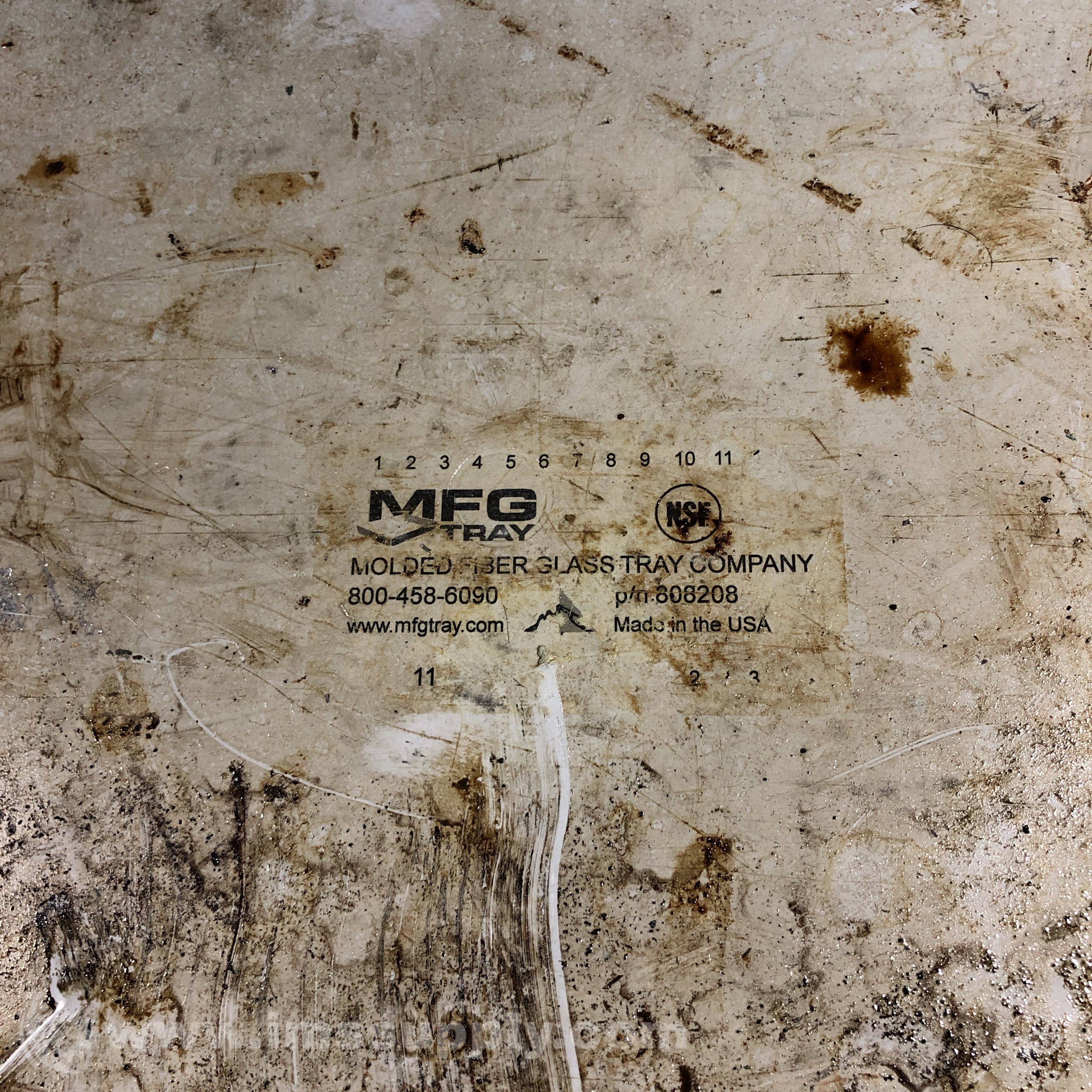 MFG Tray 808208 Gray Molded Fiberglass Toteline Stacking Tote - IMS Supply