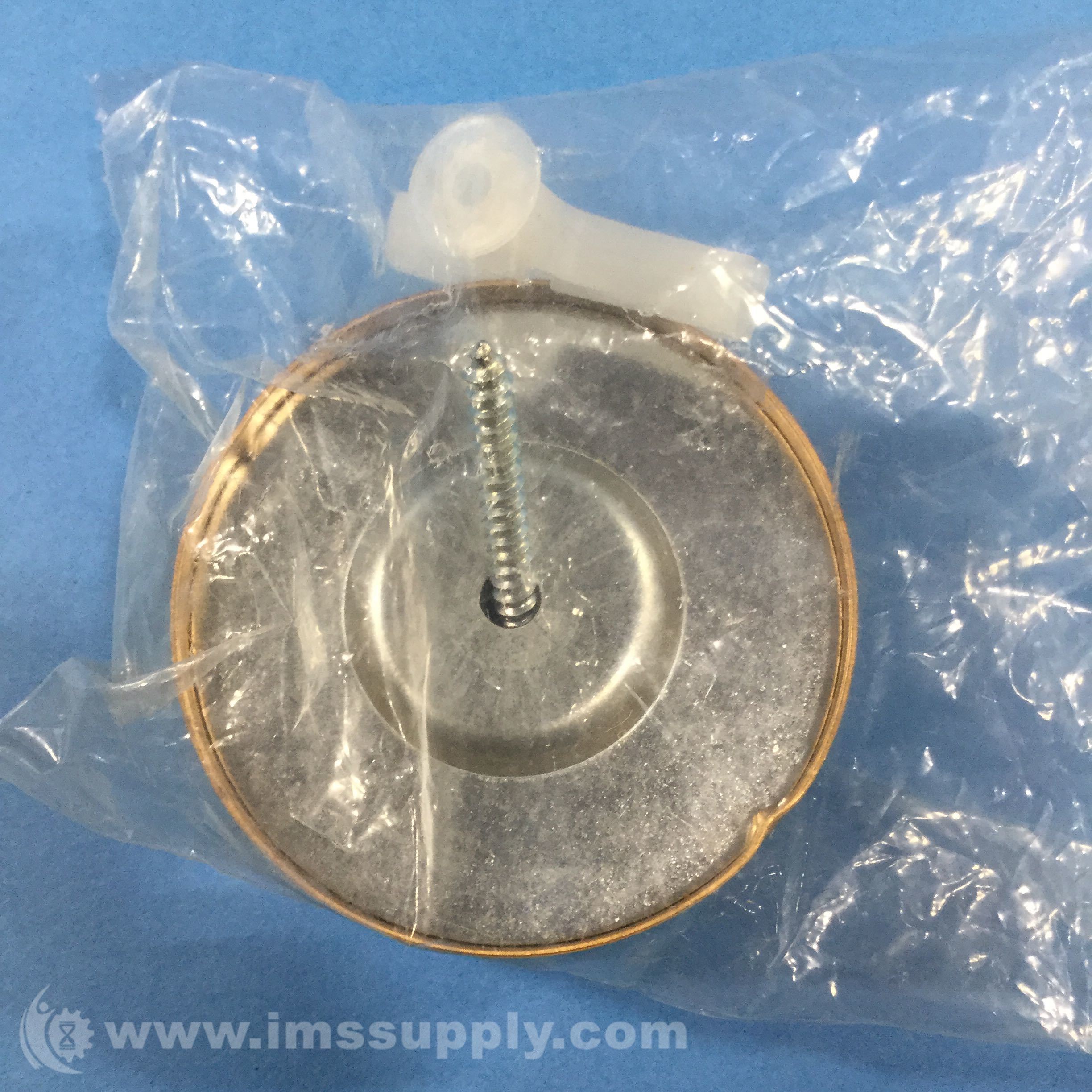 IVES Wall Bumper Door Stop, Brass, Convex Rubber - IMS Supply