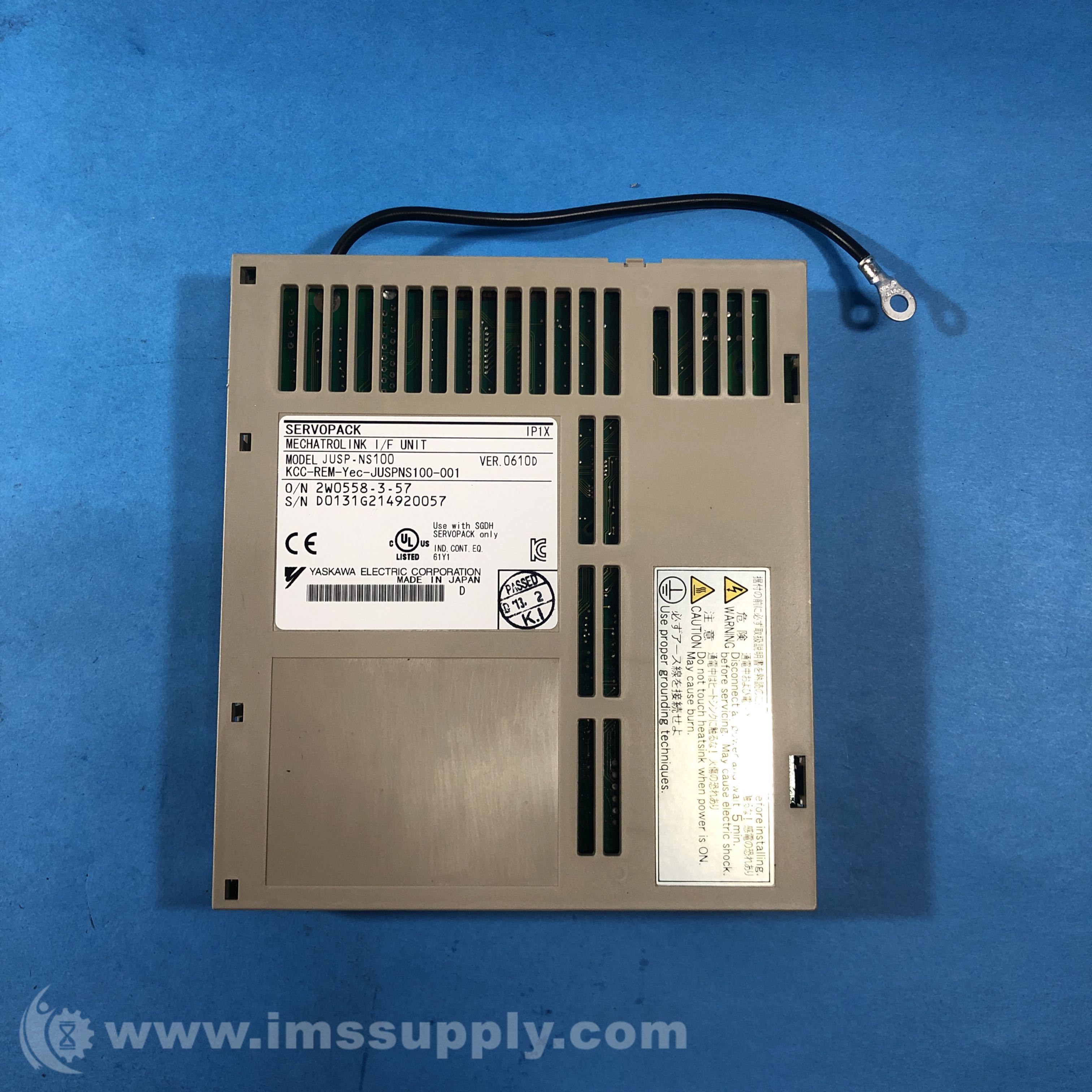 Yaskawa JUSP-NS100 Mechatrolink Interface Unit Servopack - IMS Supply
