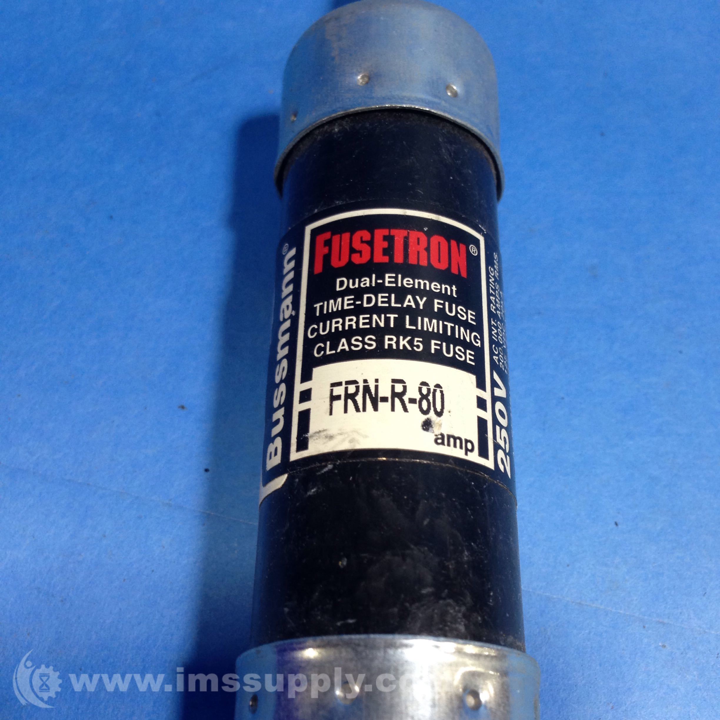 Bussmann FRN-R-80 Fuse, 80A, 250V, Time Delay - IMS Supply