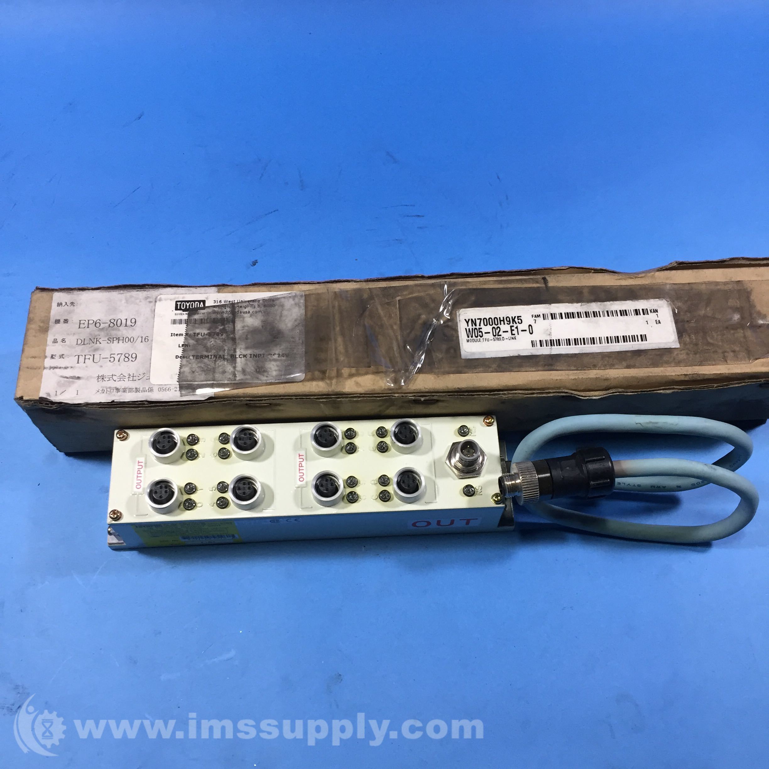 Toyoda TFU-5789 DLNK-SPH 00/16 Communication Terminal, 24 VDC - IMS Supply