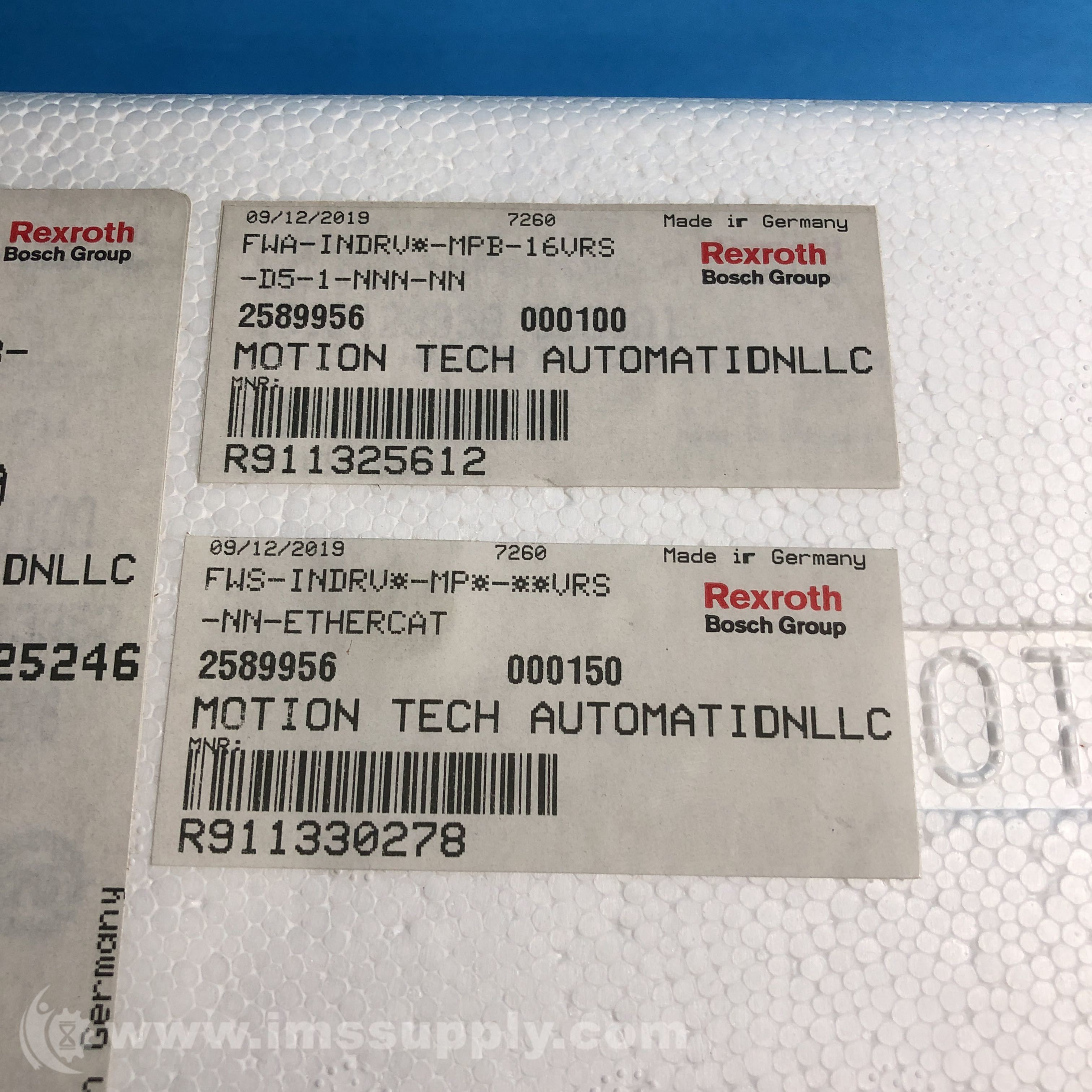 Rexroth R911325246 HCS Series Indradrive System Servo Drive - IMS Supply