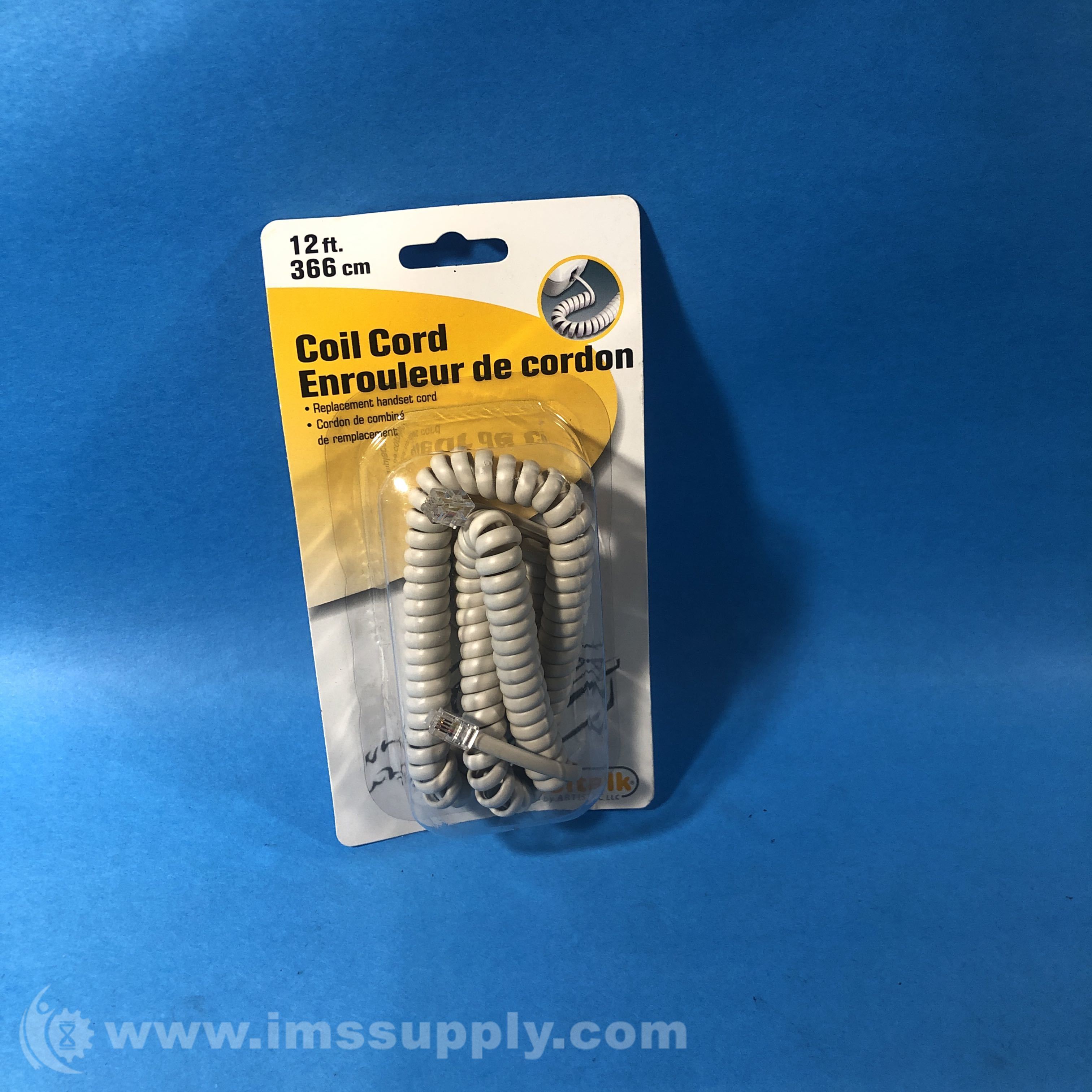 Softalk 48100 Phone Coil Cord 12' - IMS Supply