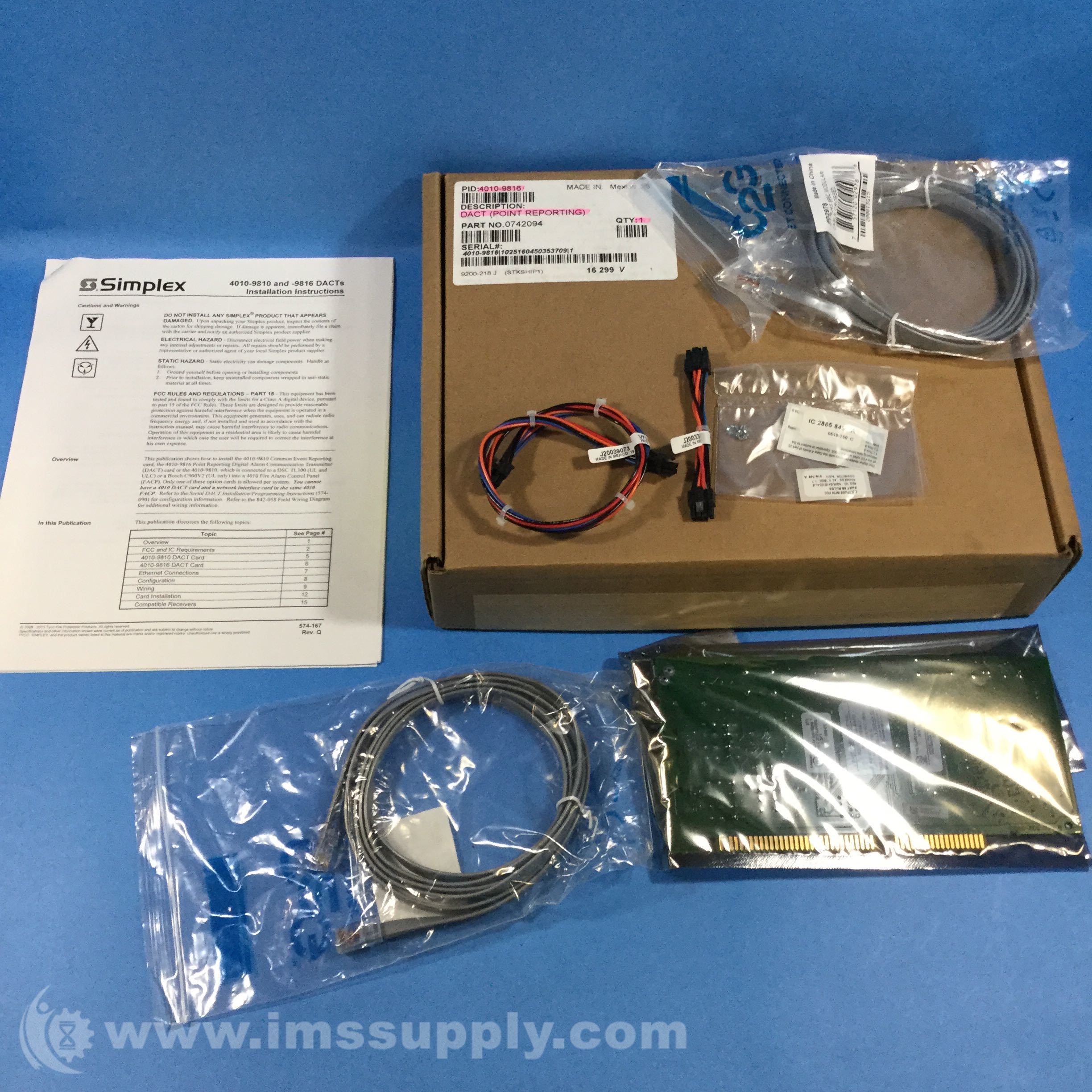 Simplex 4010-9810 DACT (Point Reporting) - IMS Supply