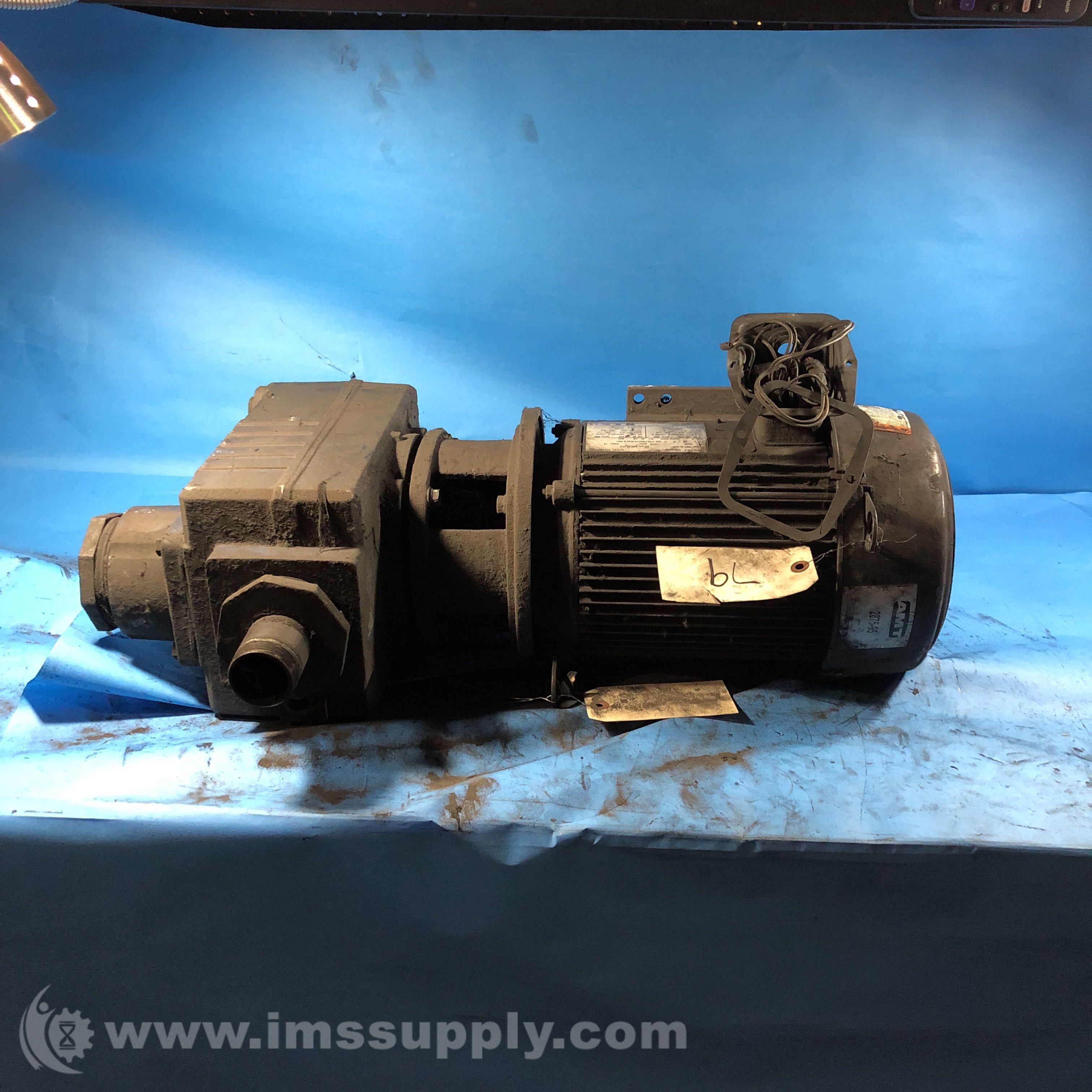 AMT 1626-352-00 Motor, 5HP, 3520 RPM, 184JM Frame - IMS Supply