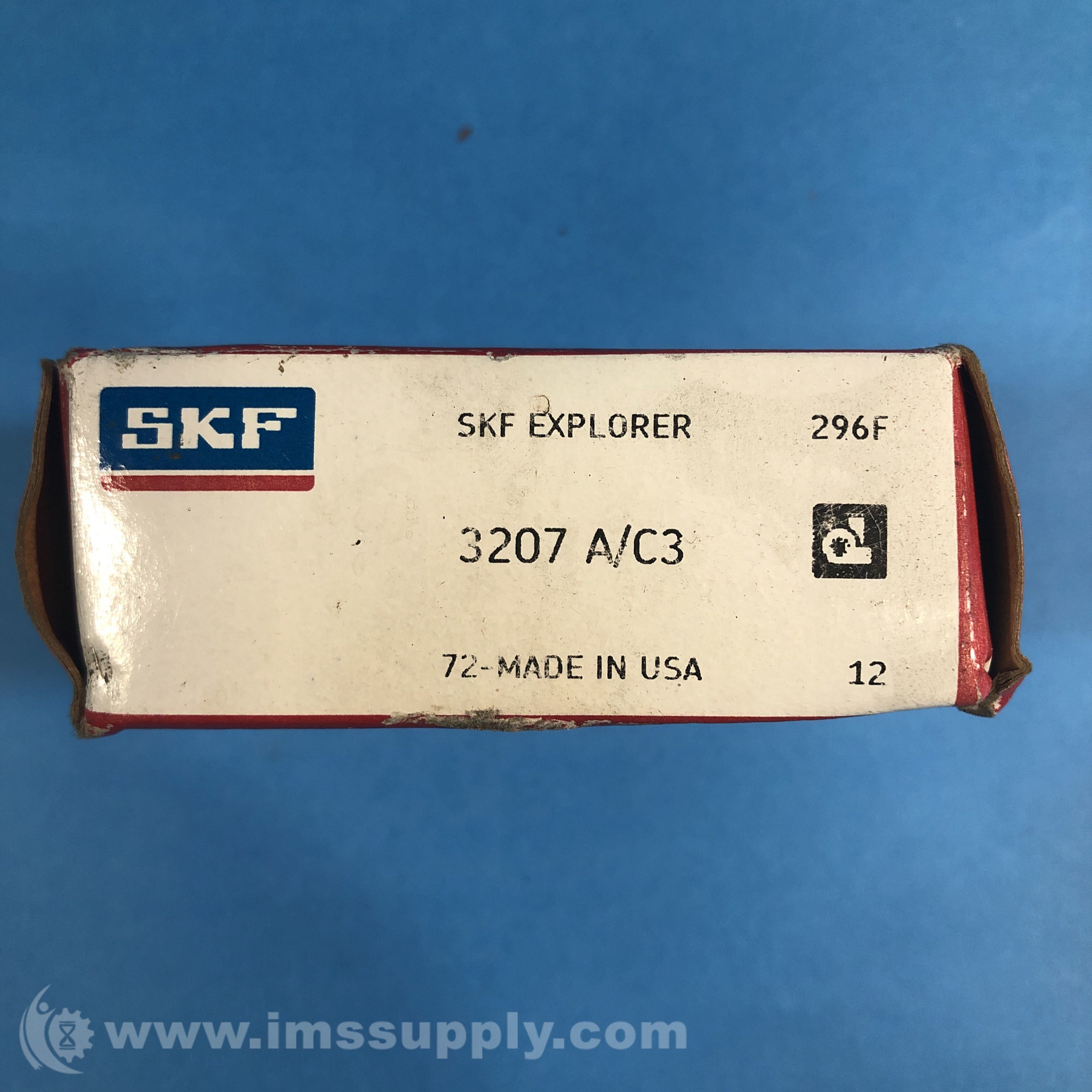 SKF 3207 A/C3 Double Row Angular Contact Ball Bearing - IMS Supply