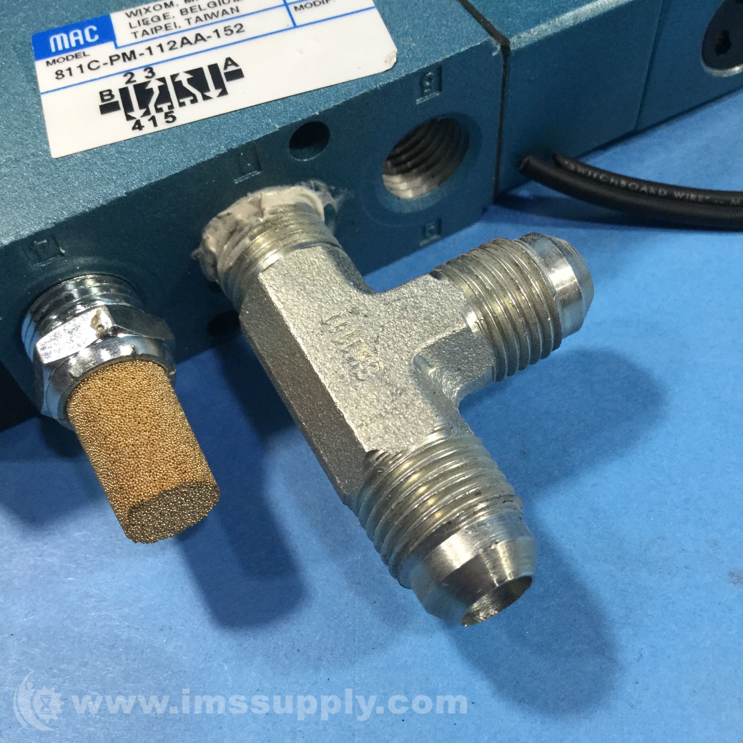 MAC Valves Inc 811C-PM-112AA-152 Solenoid Valve, 150 PSI - IMS Supply