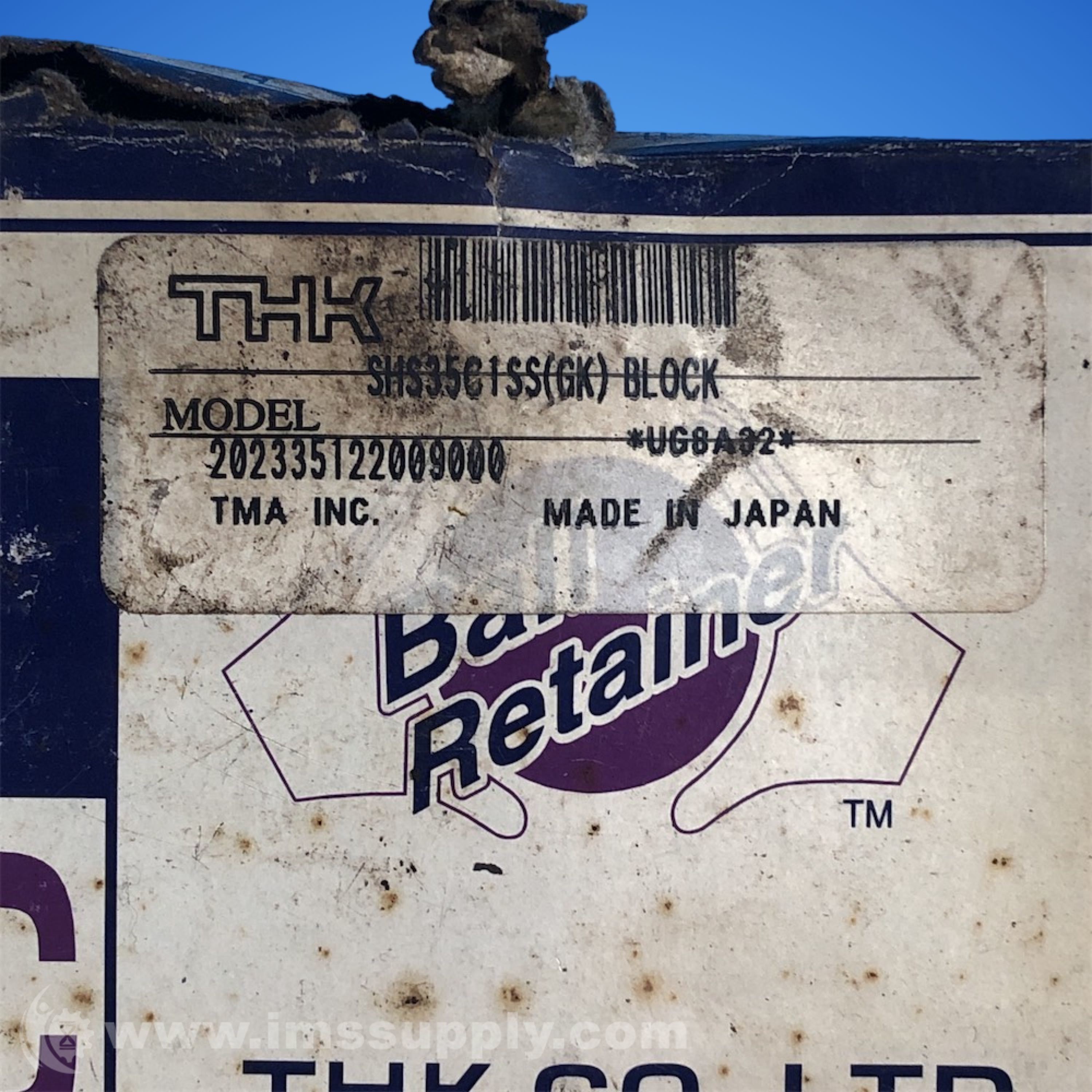 THK SHS35C1SS Linear Guide Block - IMS Supply