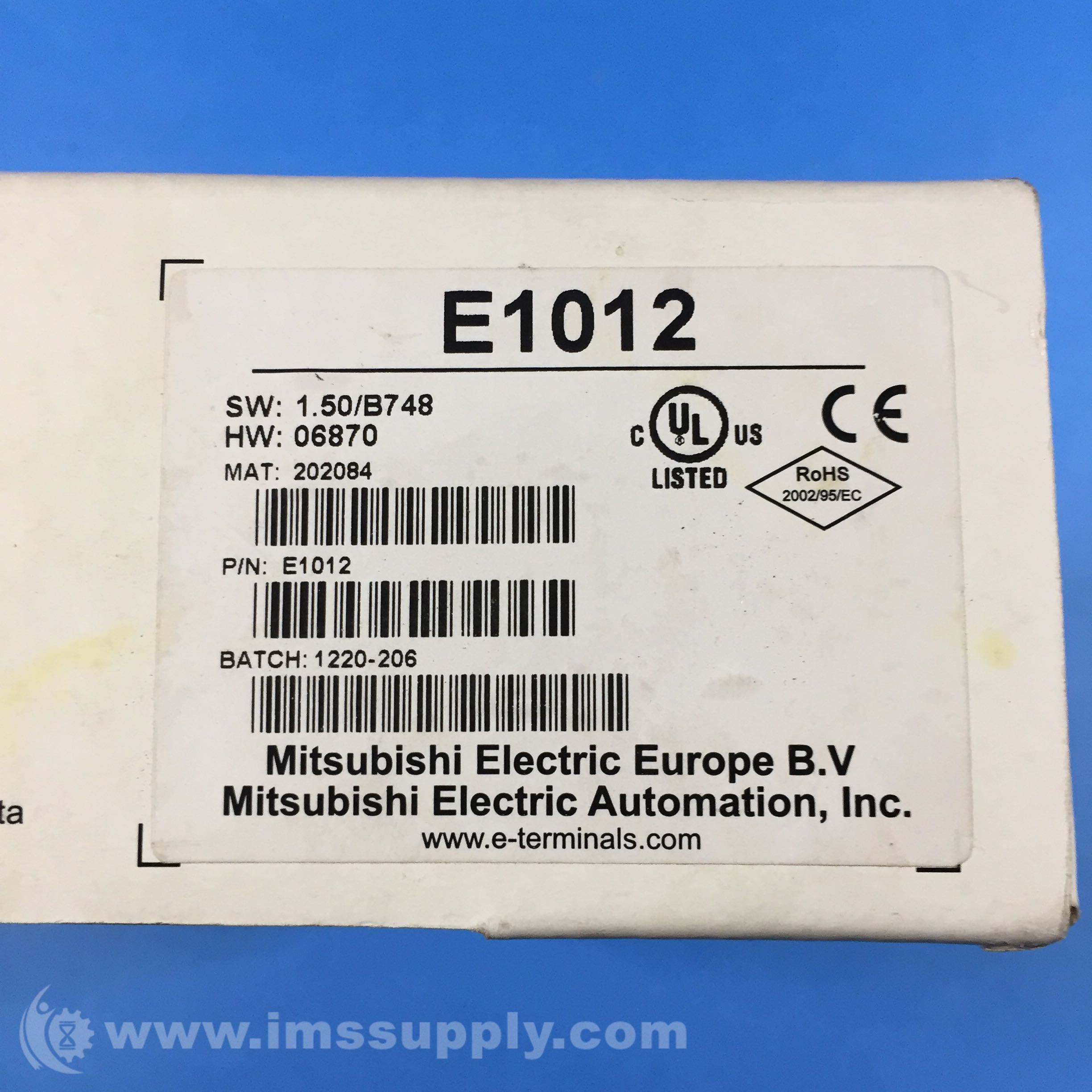 Mitsubishi E1012 Operator Interface 128 X 32 with Keypad 24VDC - IMS Supply