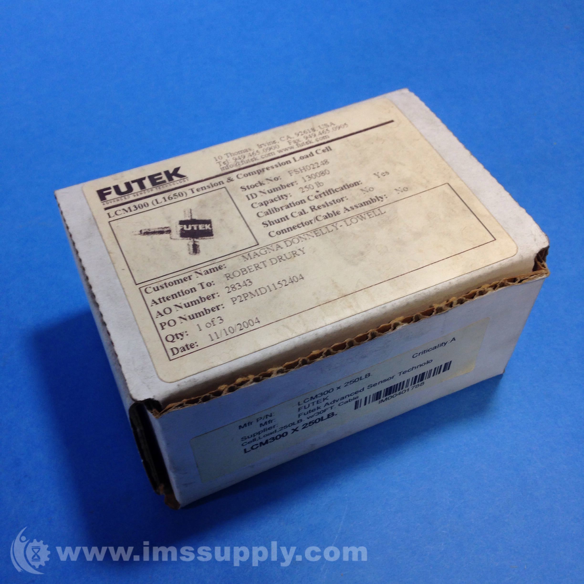 FUTEK LCM300--250LB Load Cell - IMS Supply