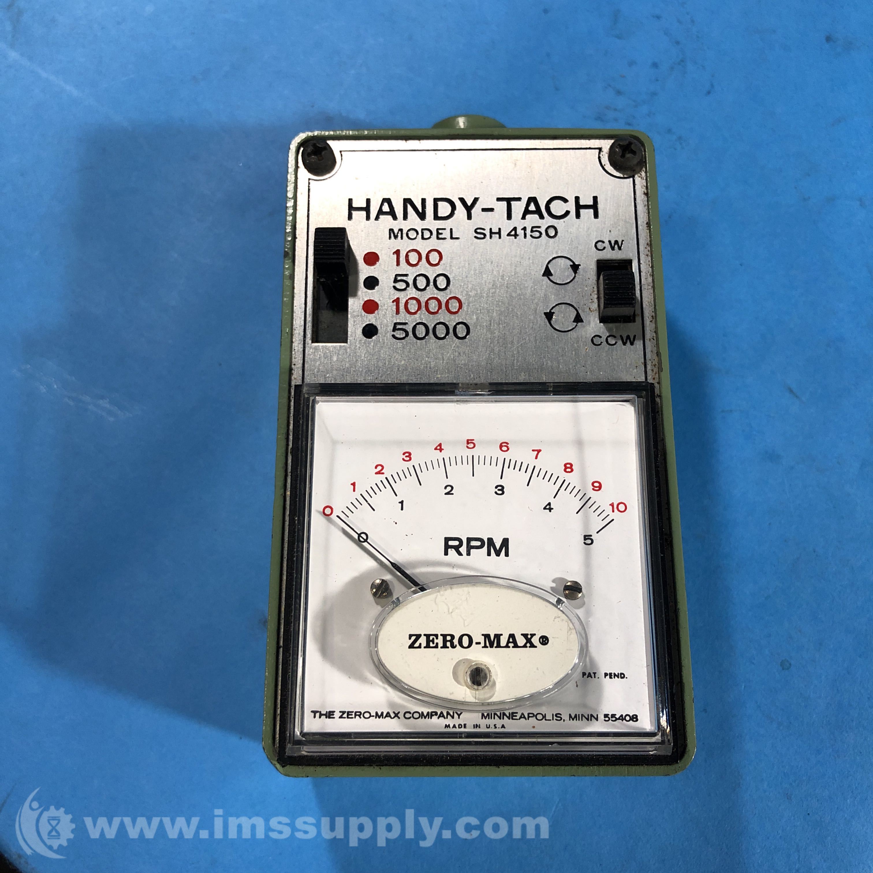 Zero Max Inc SH4150 Handy-Tach Mechanical Tachometer - IMS Supply