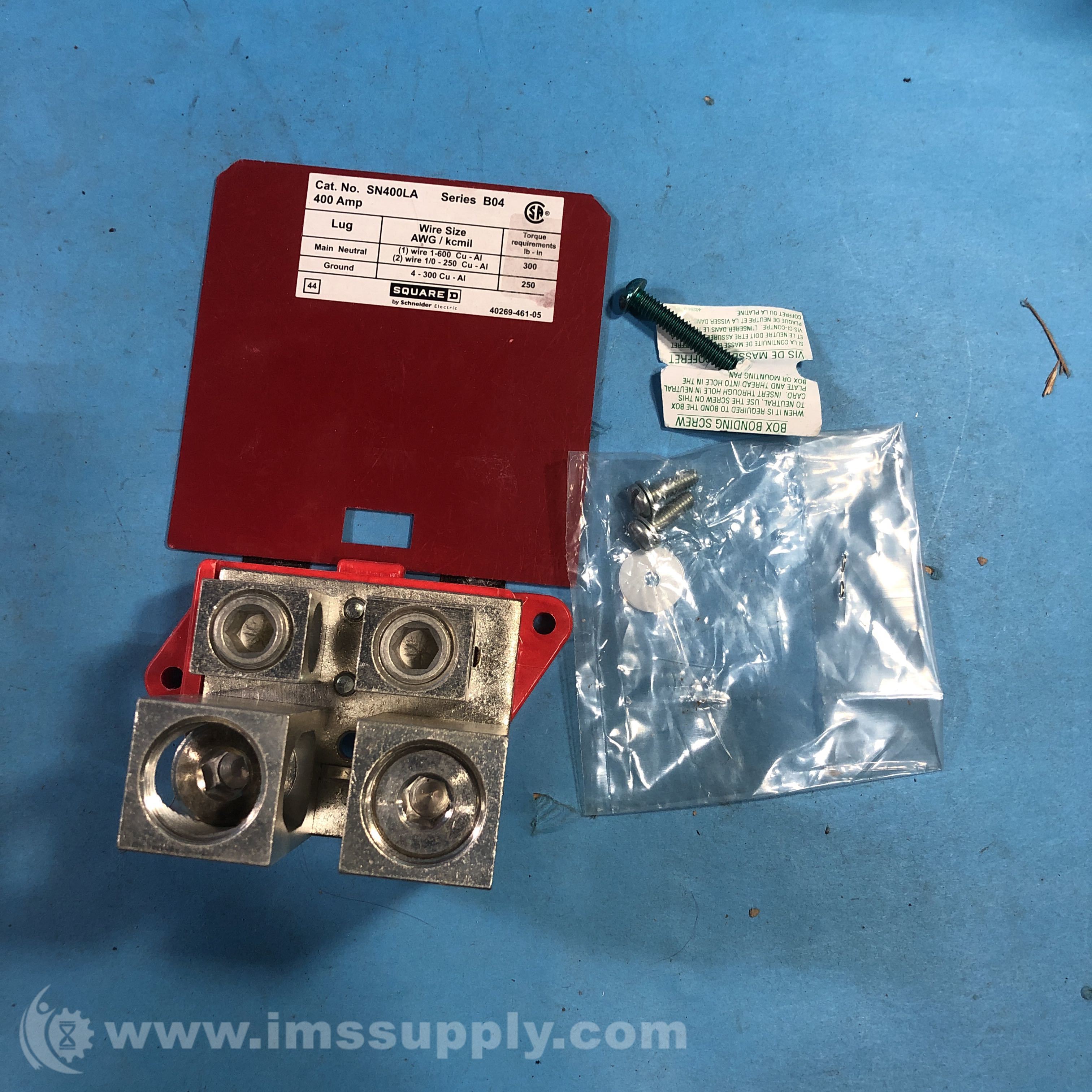 Square D SN400LA Neutral Assembly Kit 400 Amps - IMS Supply