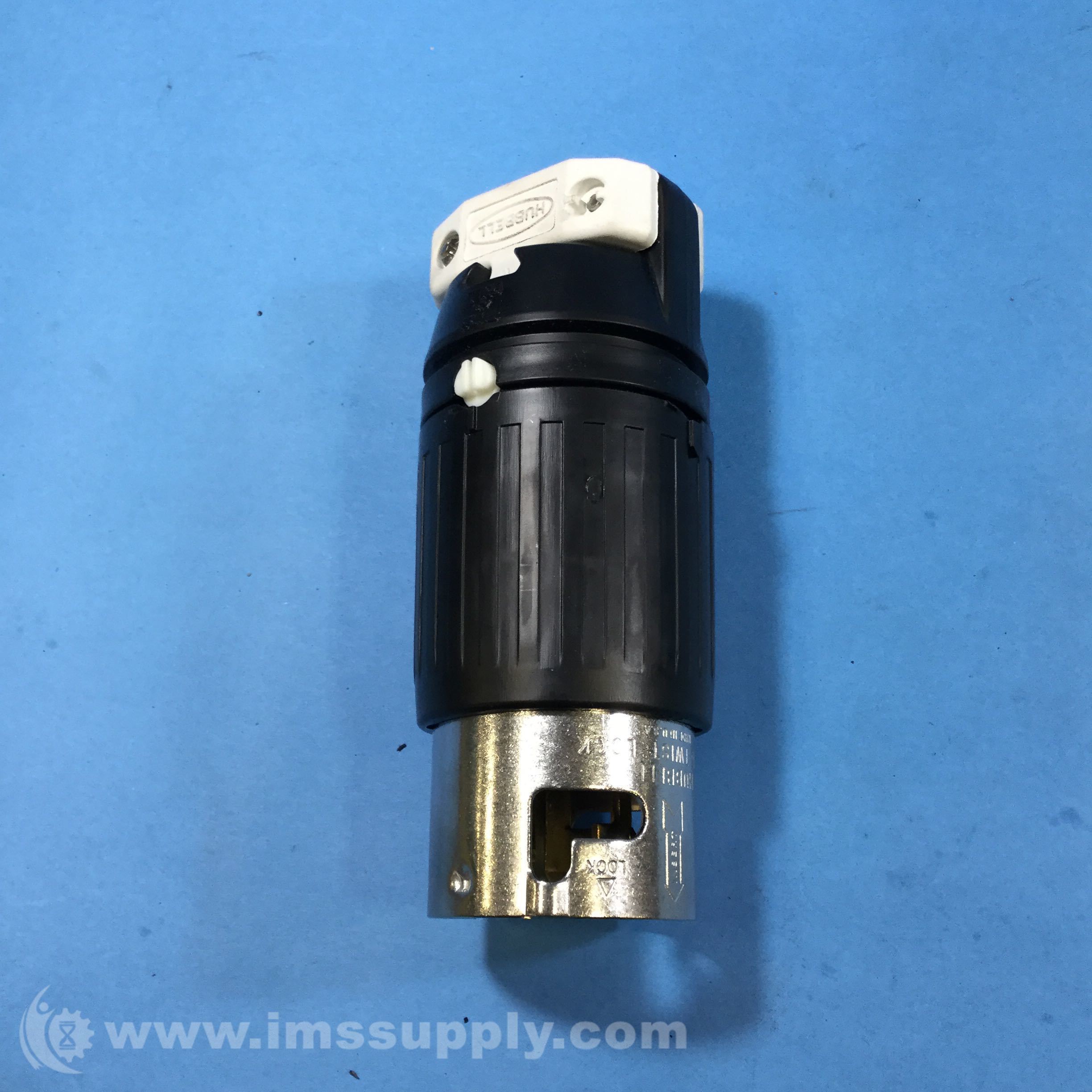 Hubbell CS-8165 50AMP 3 Pole 4 Wire 480VAC Black/White Plug - IMS Supply