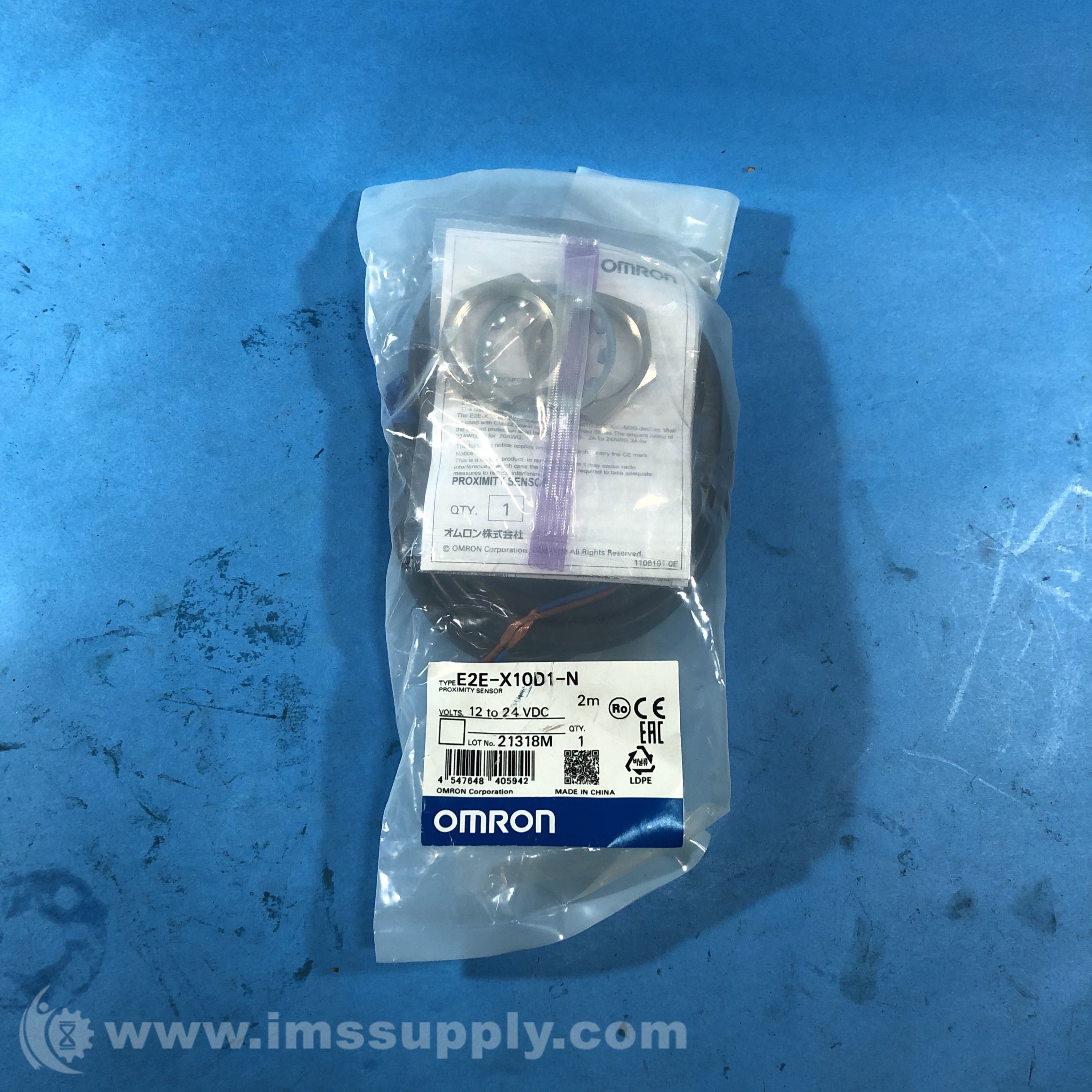 Omron E2E-X10D1-N 2M Length Proximity Sensor - IMS Supply