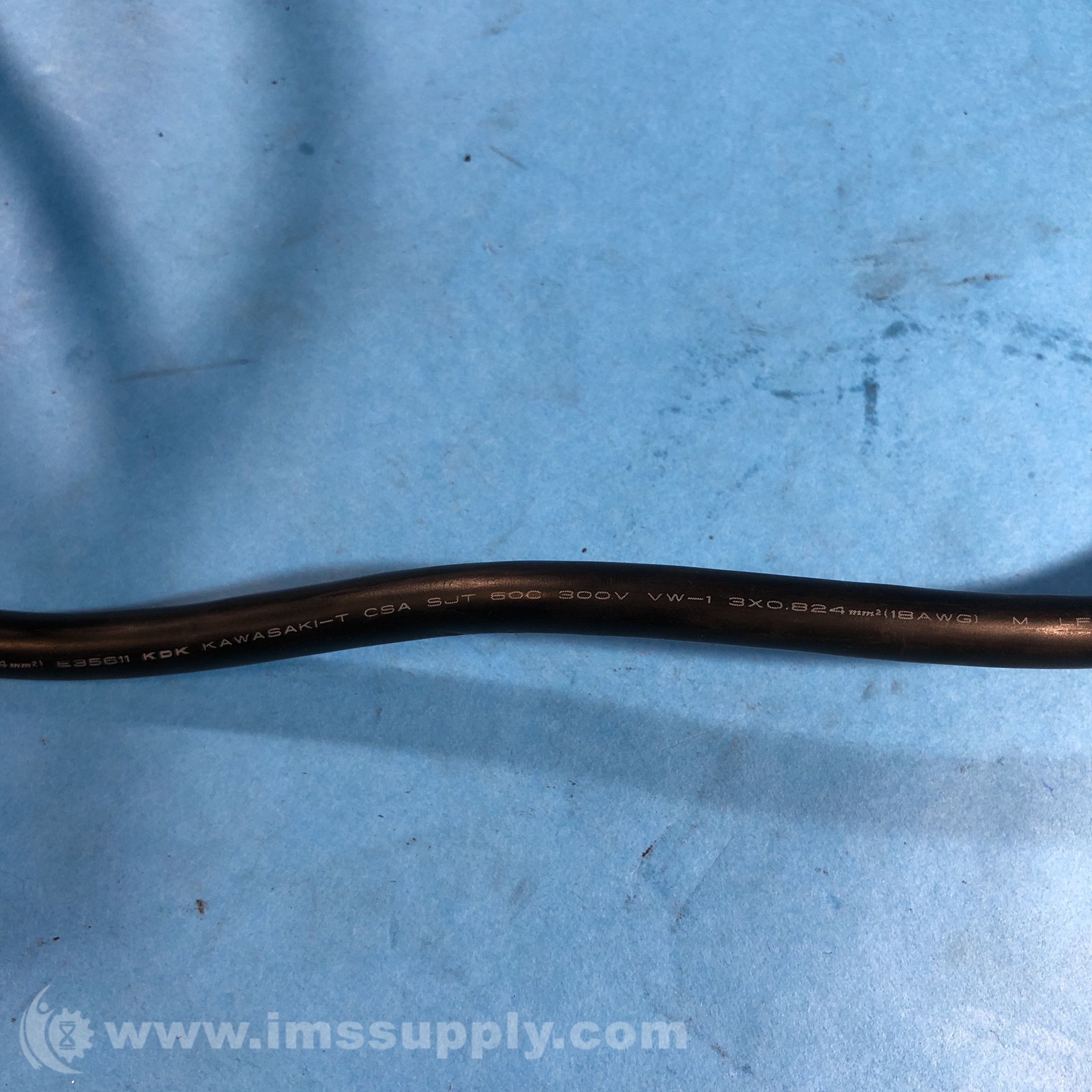 Kawasaki CSA-SJT-60C-300V-VW-1 Double-Ended Power Cord - IMS Supply