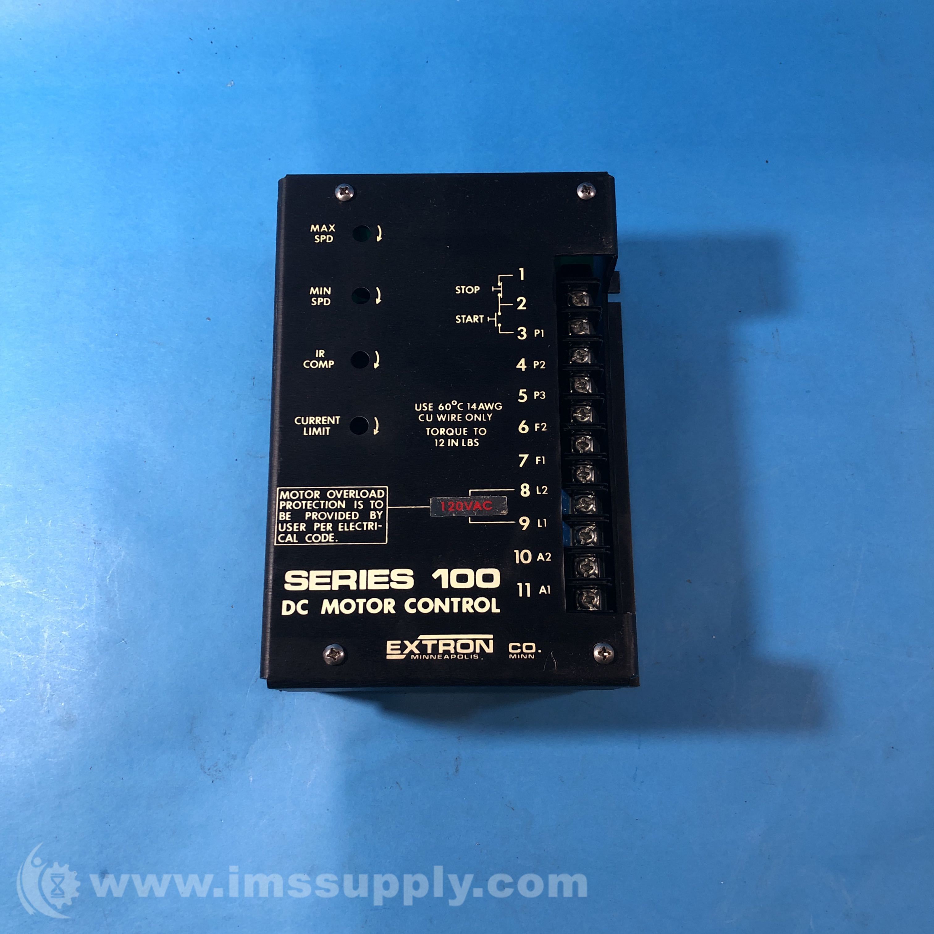 Extron 100-10 Servo Drive 1/8-3/4HP 115VAC 90ARM 100/50VDC - IMS Supply