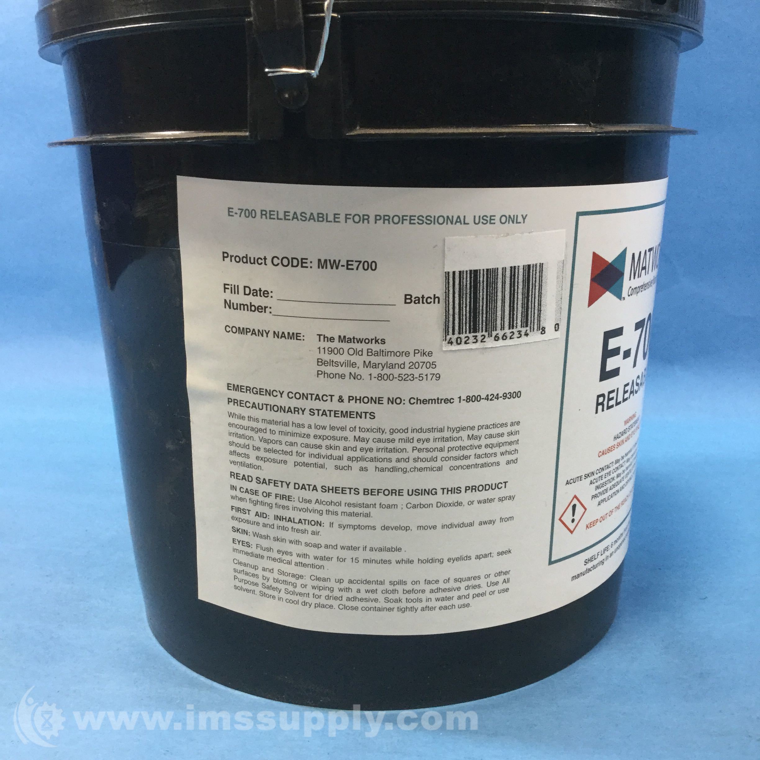 The Matworks Company E-700 Pressure Sensitive Adhesive - IMS Supply