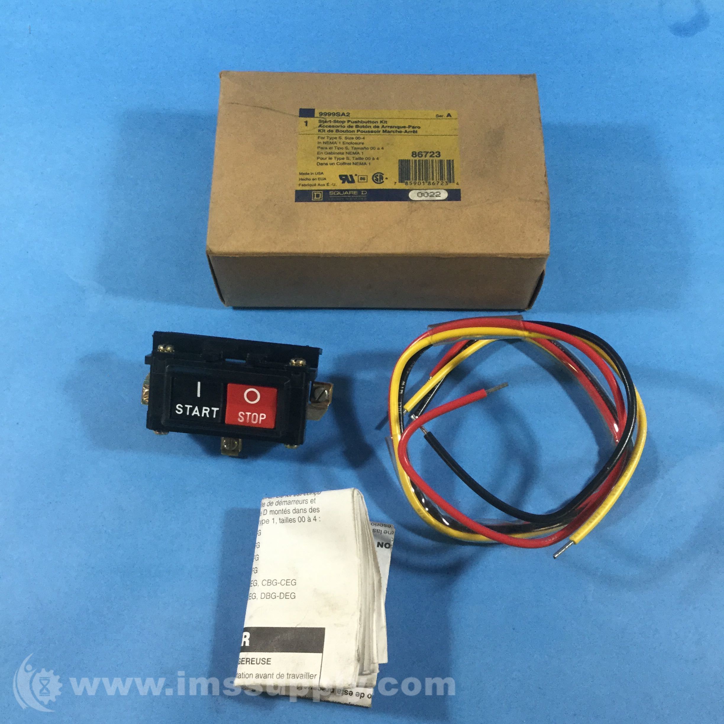 Square D 9999SA2 Start-Stop Pushbutton Kit - IMS Supply