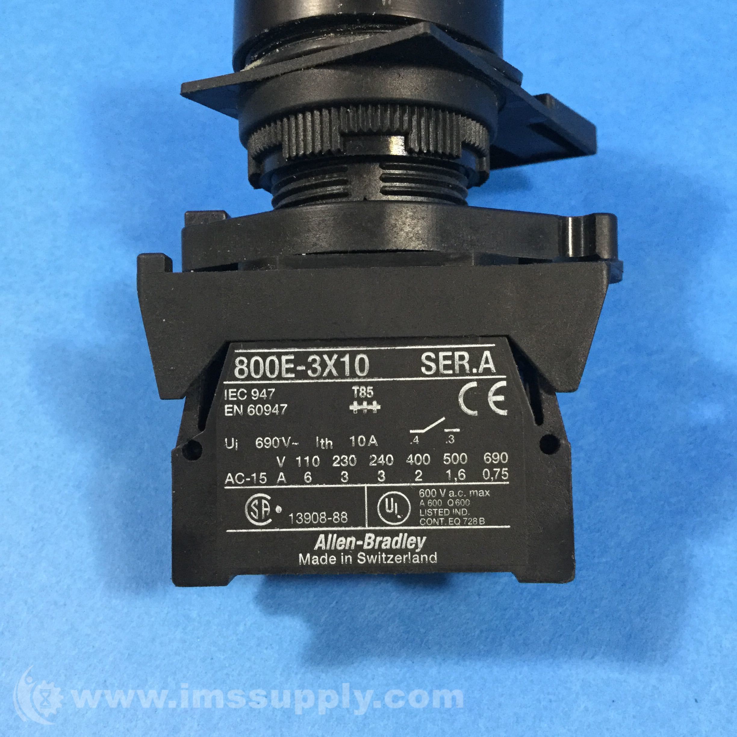 Allen Bradley 800E-3D0 Push Button Power Module - IMS Supply