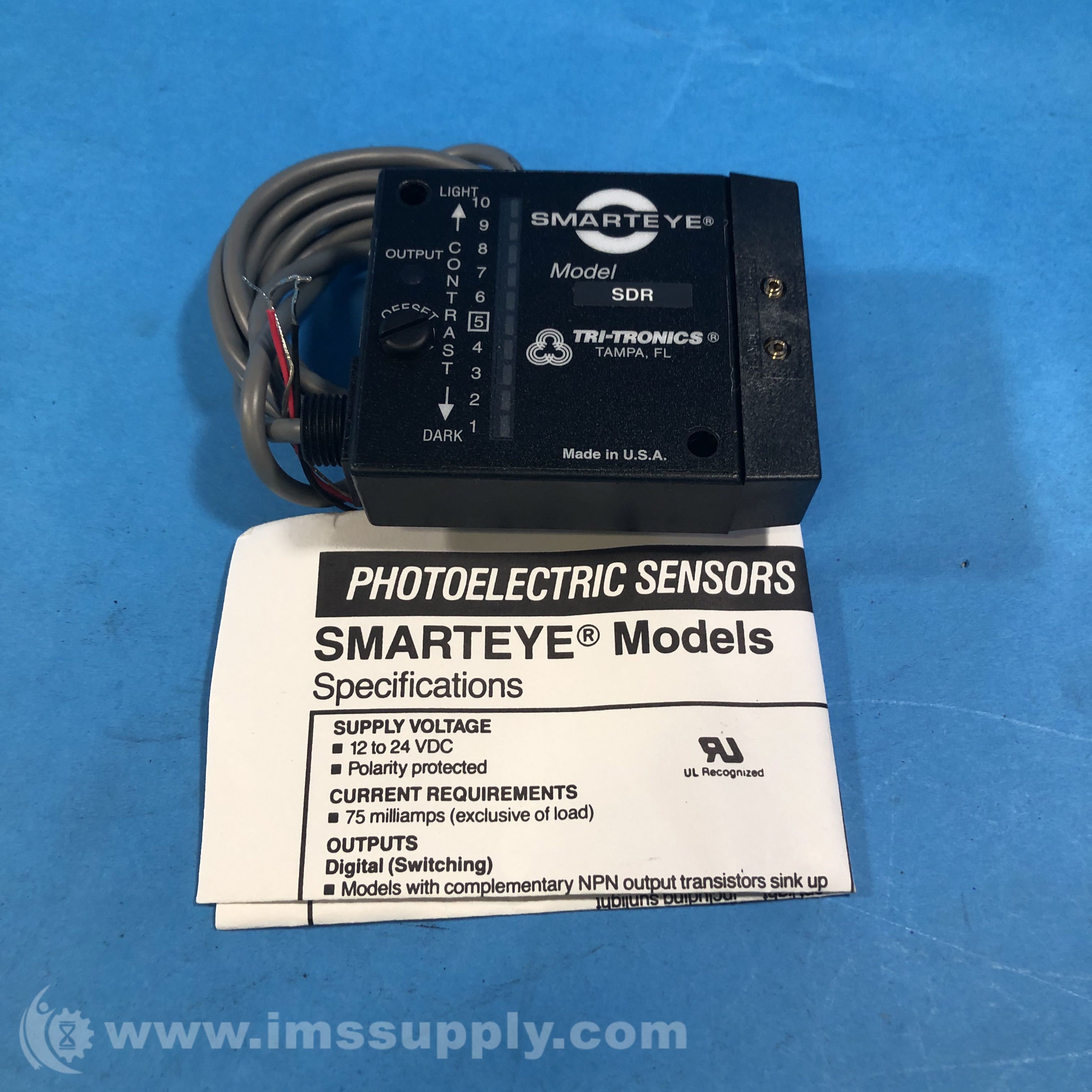 Tritronics Sdr Photoelectric Sensor Smarteye Classic 12 24v Dc Ims