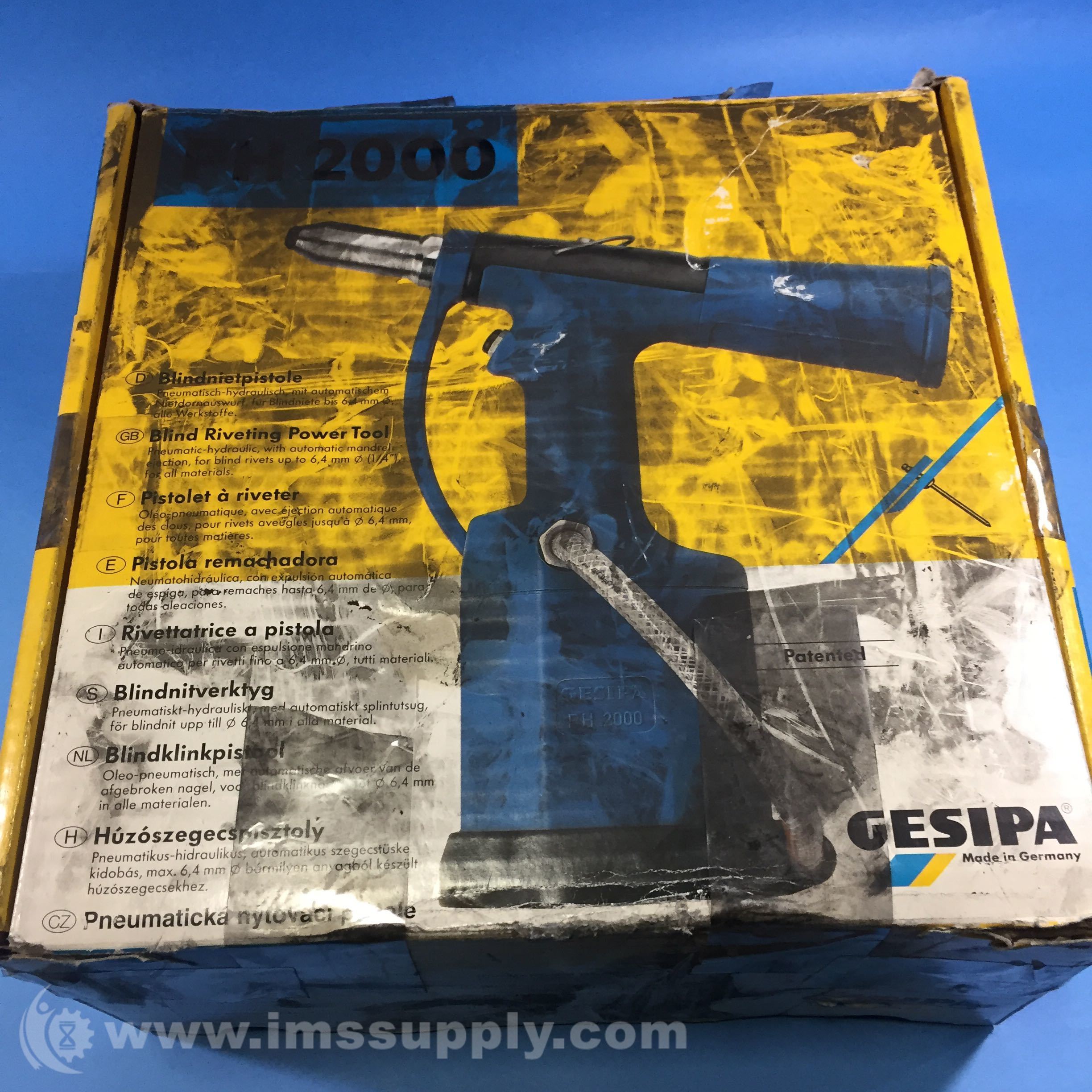 Gesipa PH 2000 Pneumatic/Hydraulic Power Riveting Tool - IMS Supply