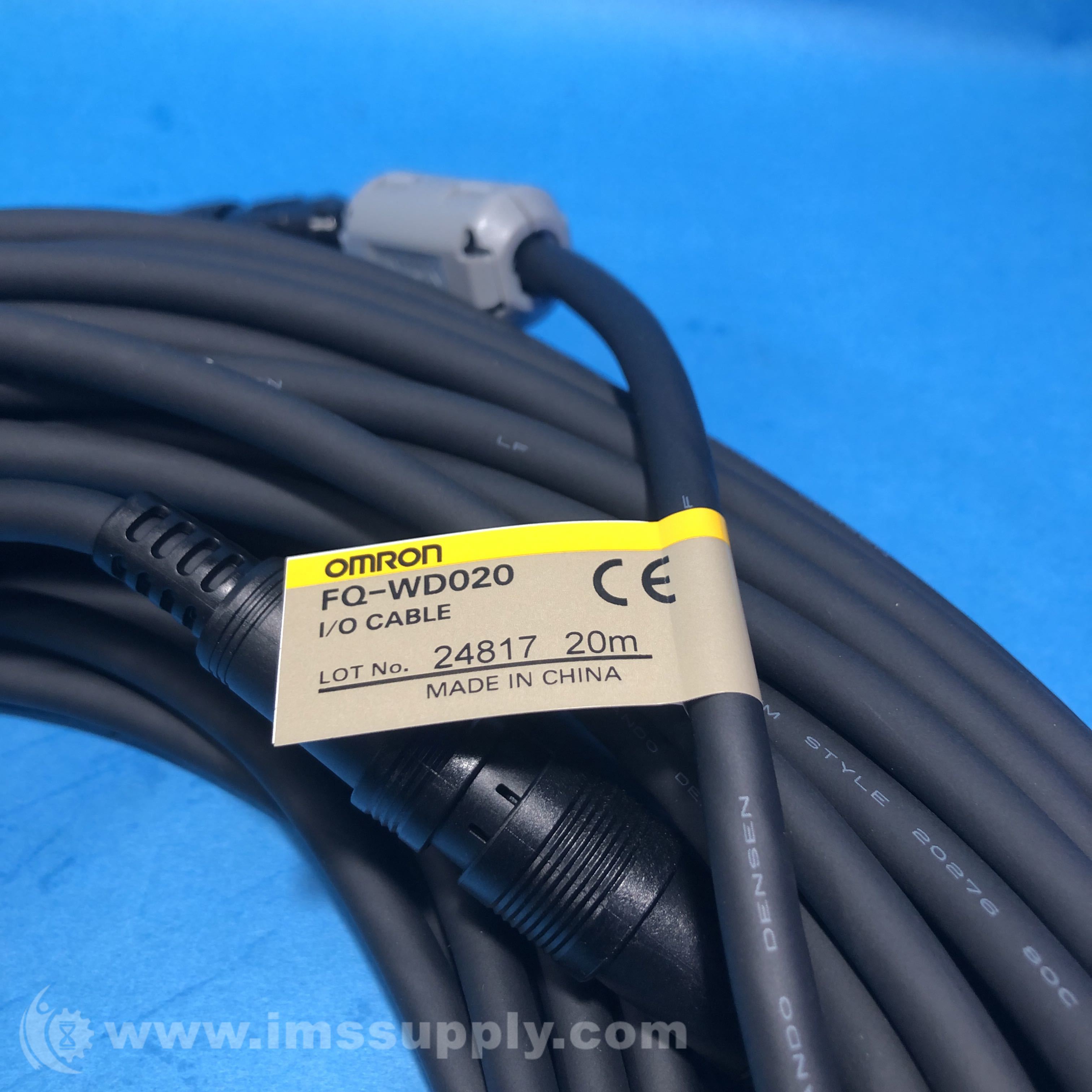 Omron FQ-WD020 Specialized Cables I/O Cable, 20m - IMS Supply