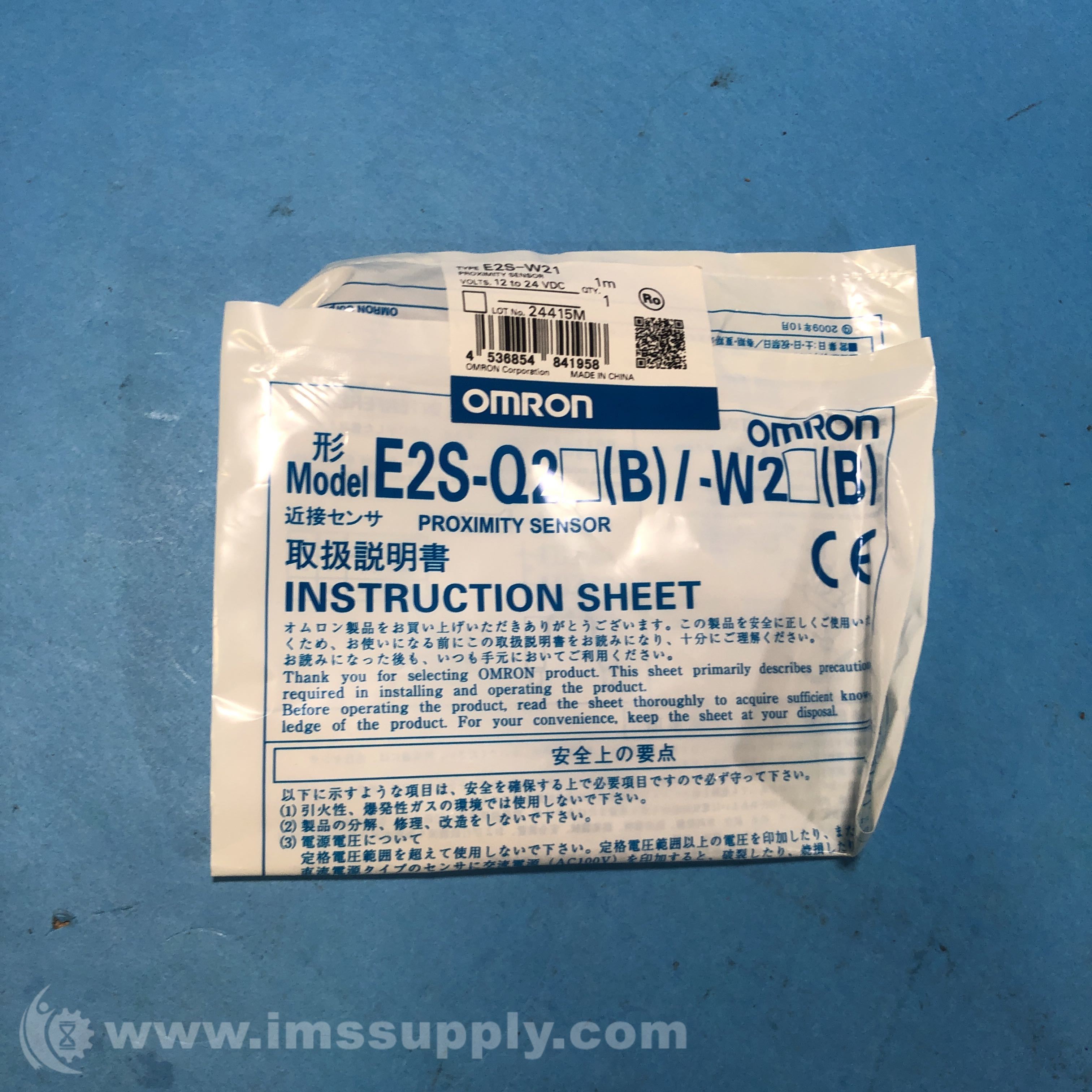 Omron E2S-W21 1M Proximity Sensor - IMS Supply